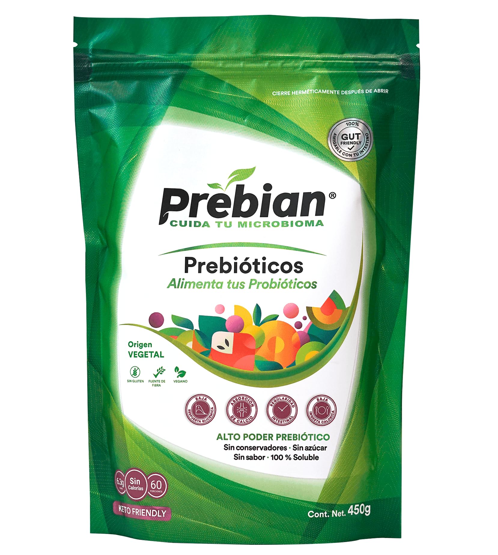 Prebian, Prebióticos, Alimenta tus Probióticos, Fortalece la Microbiota ...
