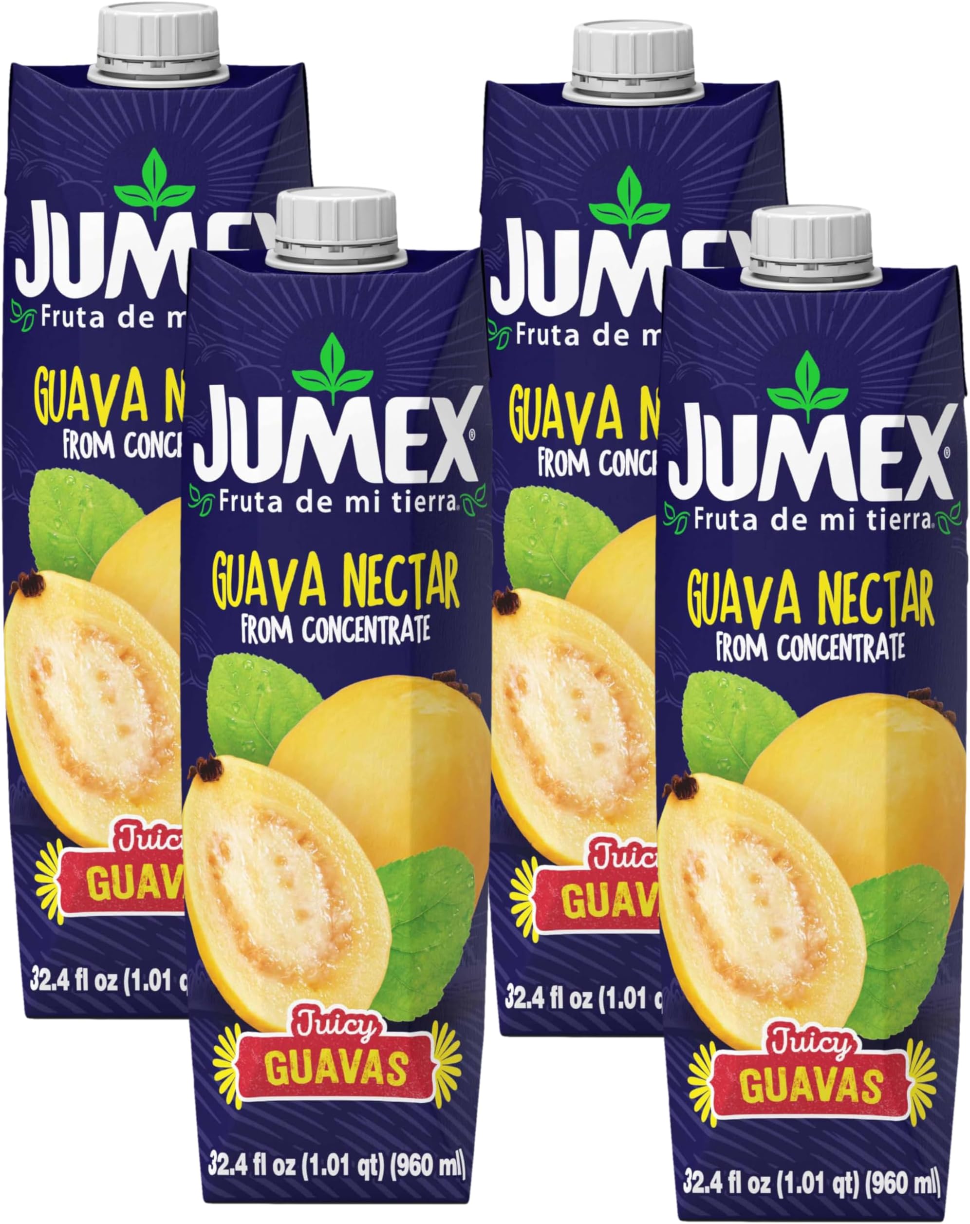 Amazon.com : Jumex Guava Nectar, 33.8 Fl Oz Tetra Pack (Pack of 4 ...