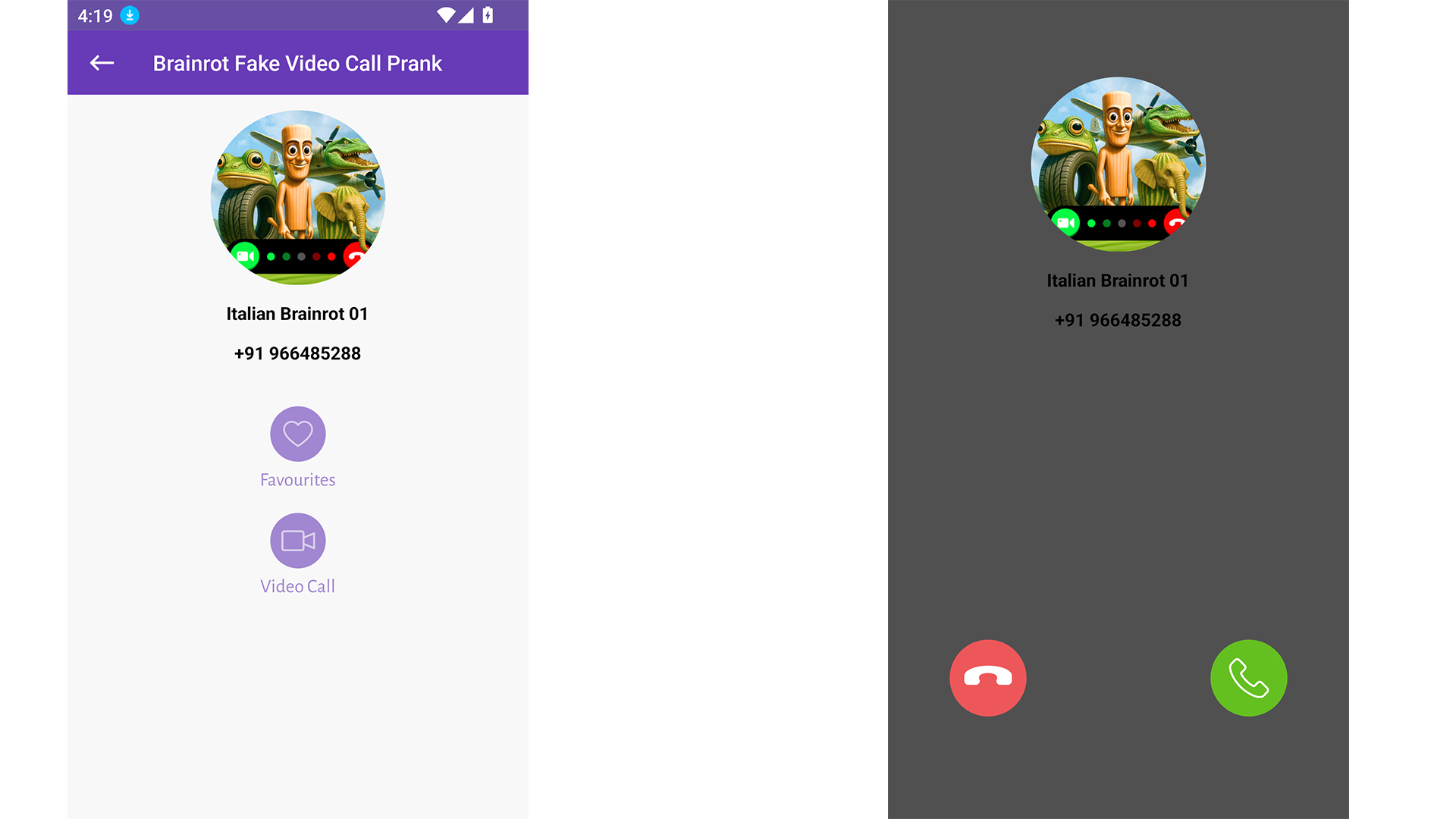 Italian Brainrot AI Prank Video Call - App on Amazon Appstore