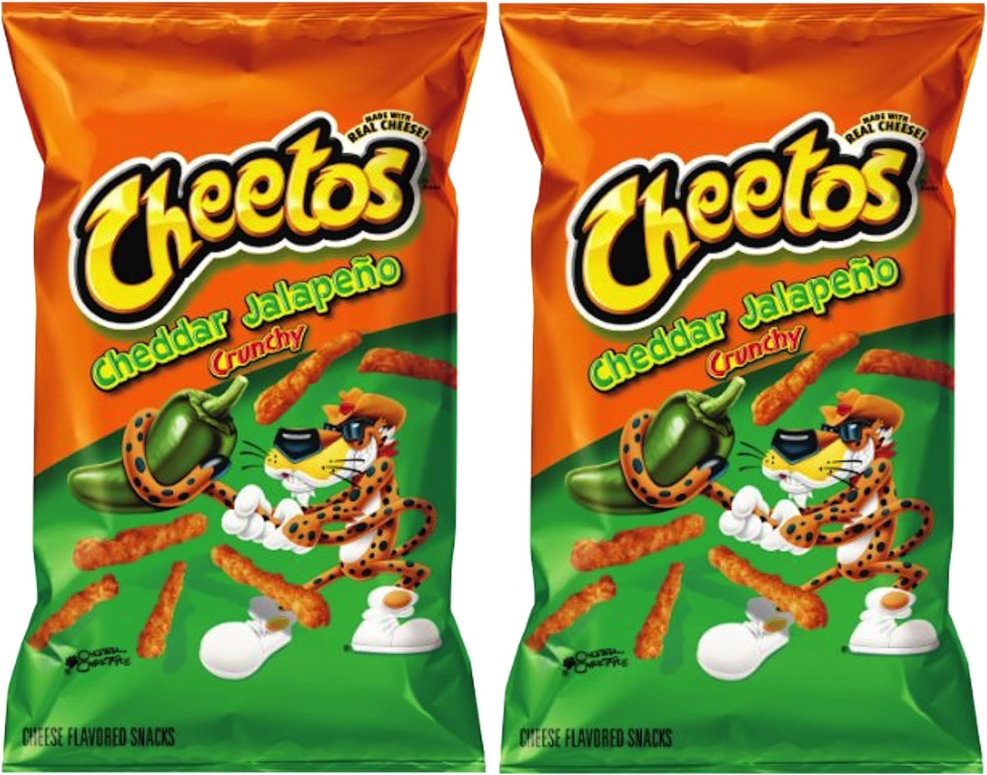 Amazon.com: Cheetos Cheddar Jalapeño Crunchy Cheese Flavored Party ...