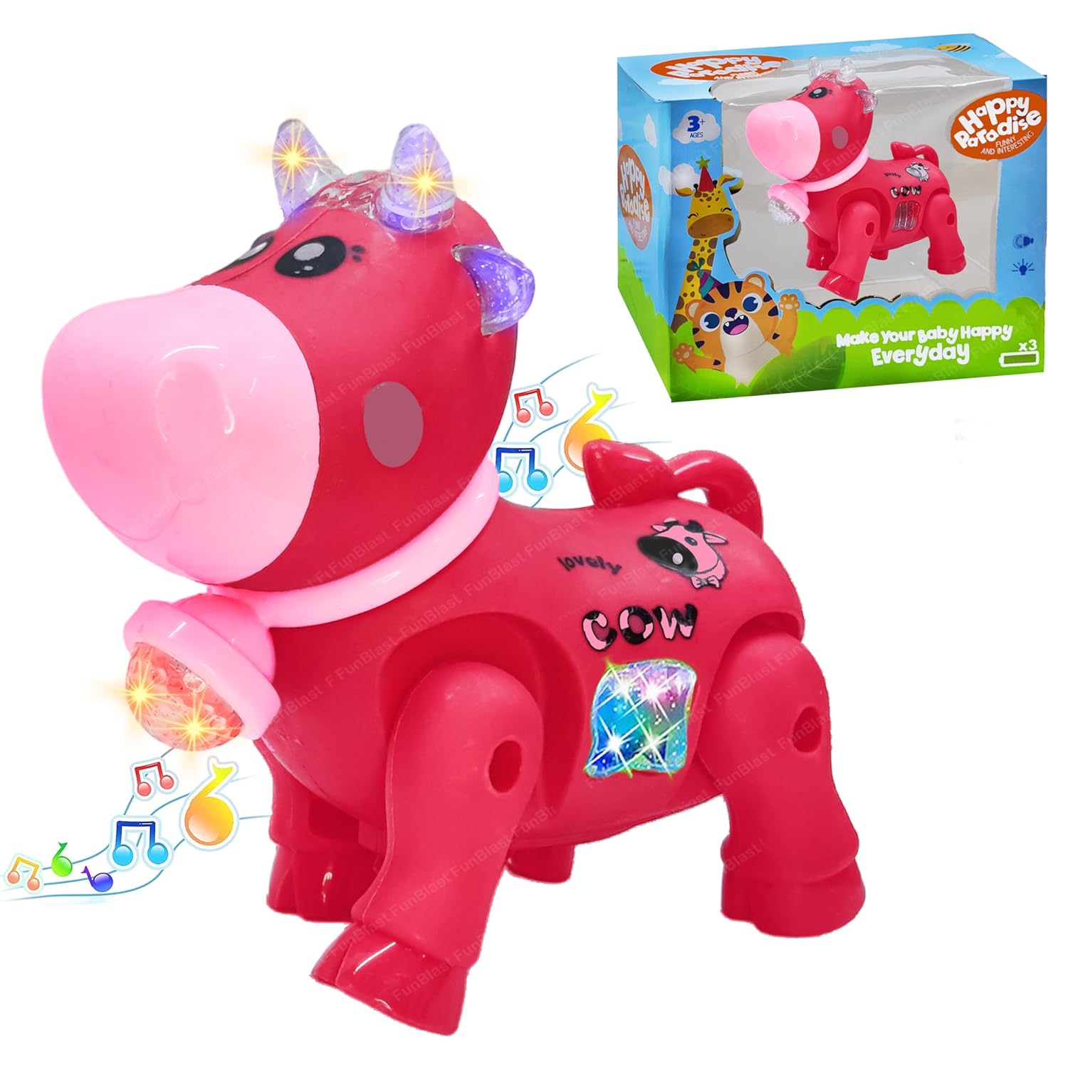 Buy FunBlast Cow Toy for Kids – Musical Toys for Kids, Battery Operated ...
