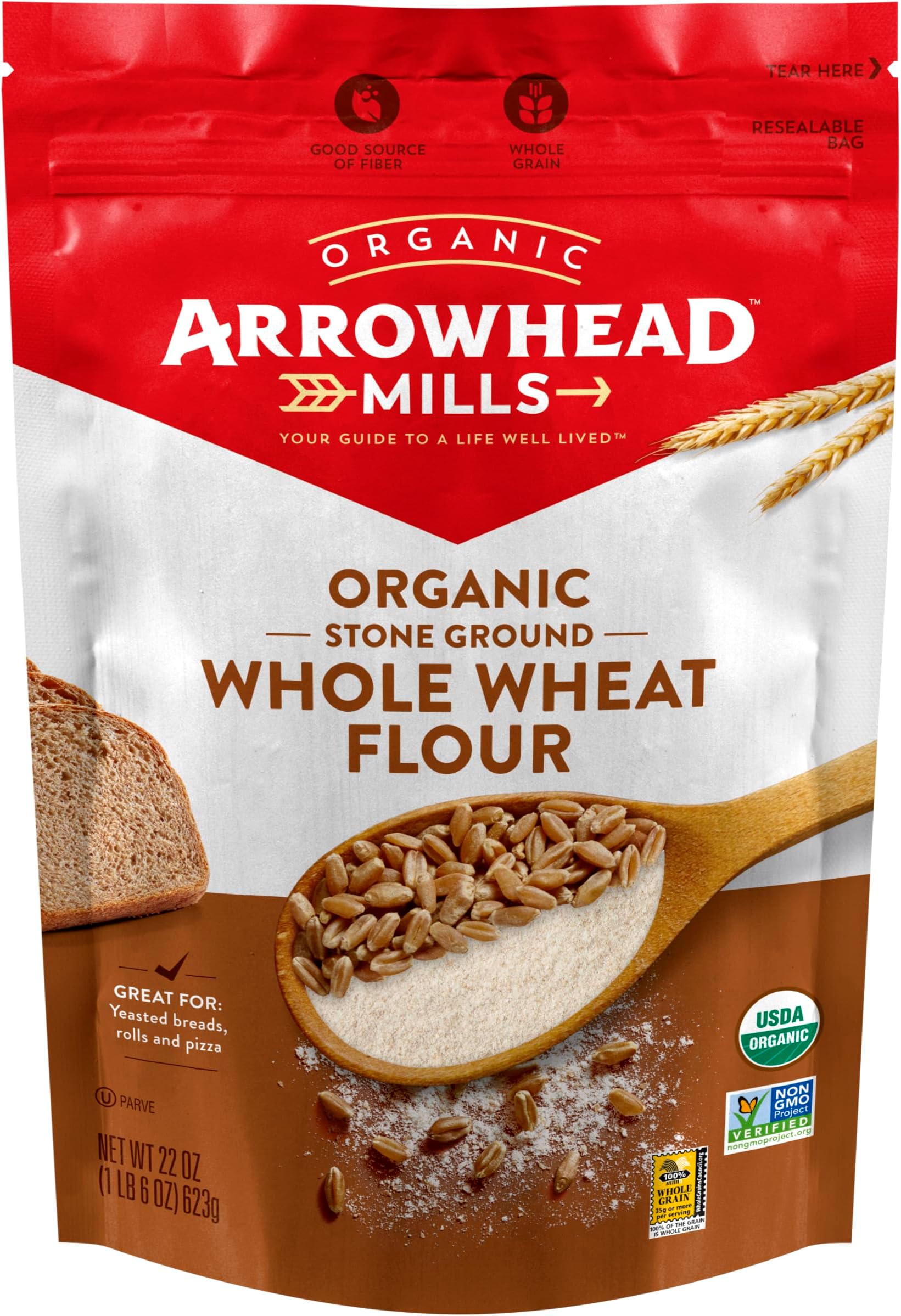 Amazon.com: 365 by Whole Foods Market, Organic 100% Whole Wheat Flour ...