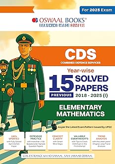 Amazon.in: Oswaal Books: CDS (For 2025 Exam)