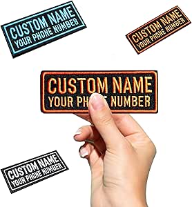 Amazon.com: Personalized Removable Tactical Patches Hook and Loop, Customized Name Patch ...