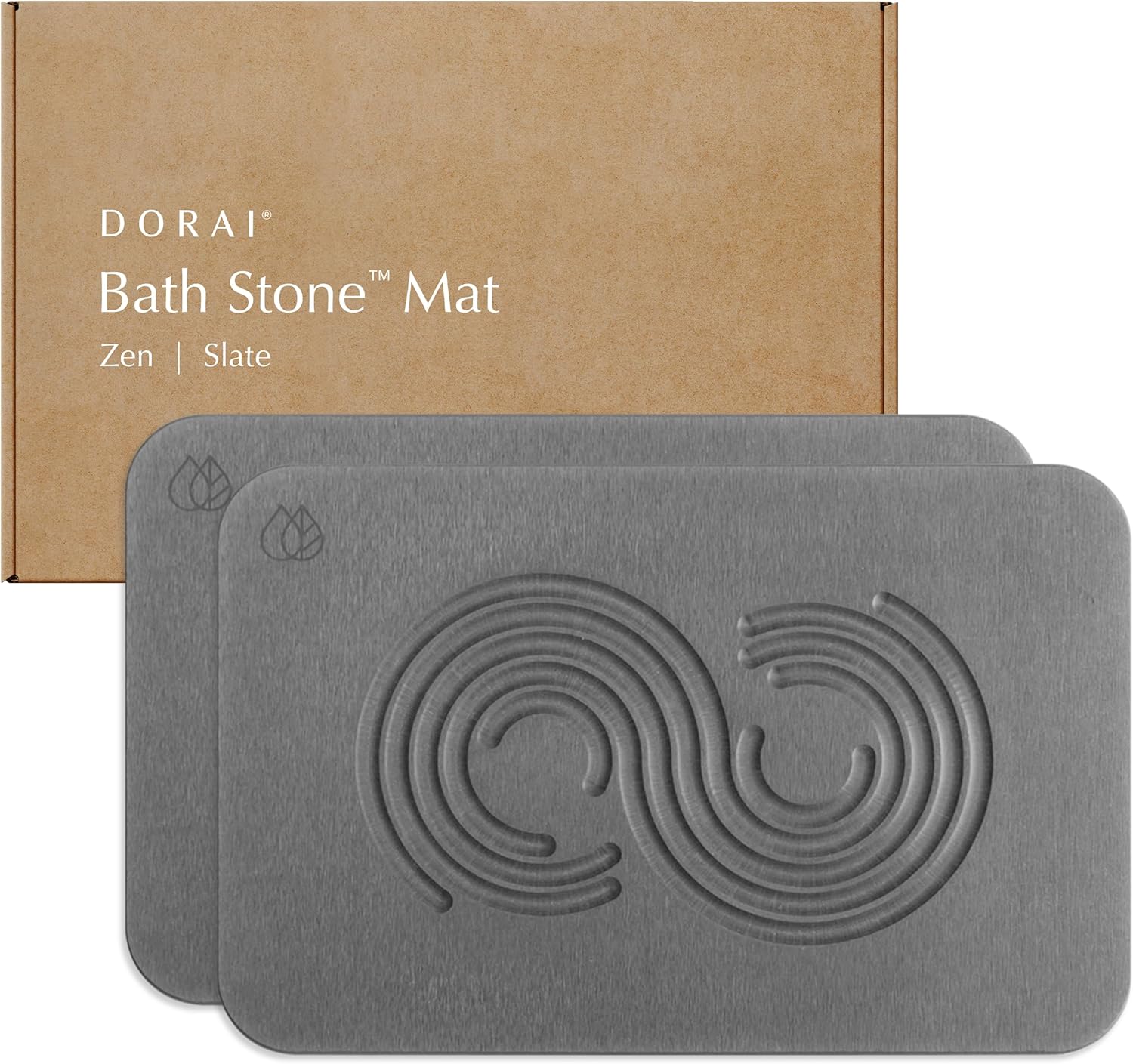 Amazon.com: Dorai Home Bath Stone Mat 23.6"x15.4"| Luxury Diatomite ...
