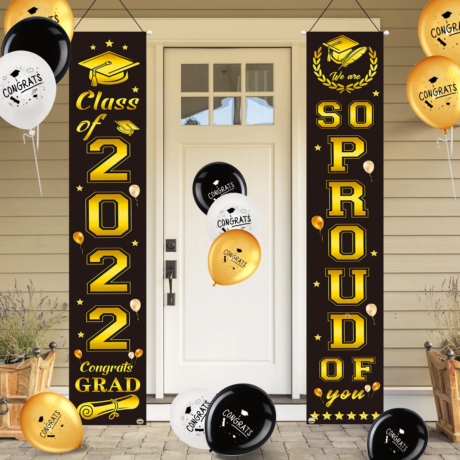 Buy GAHOYO Graduation 2022 Decorations Graduation Banner &Graduation ...