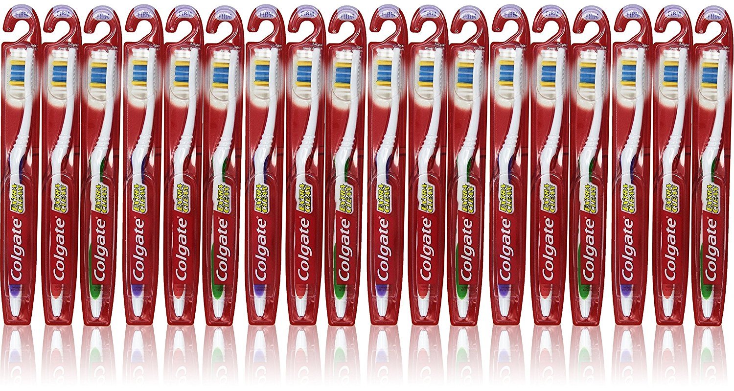 Amazon.com : Colgate Extra Clean Toothbrush Full Head Firm #40 (Pack of ...