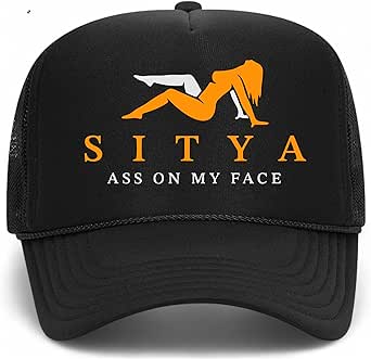 Sitya On My Face Trucker Hat | Cowboy Western Funny Vintage Trendy ...