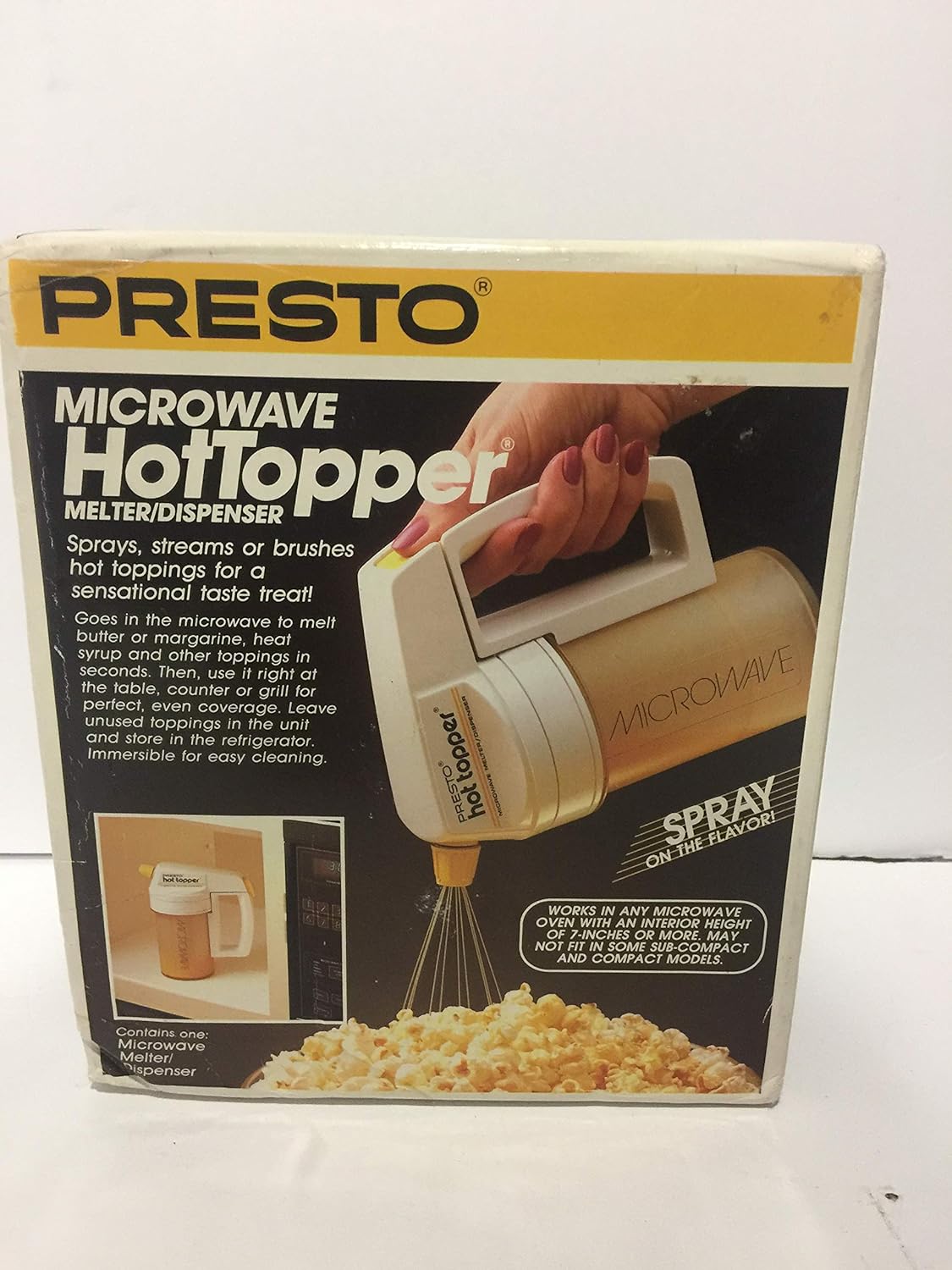 Presto Hot Topper Microwave Melter/ Dispenser (white) : Amazon.ca: Home