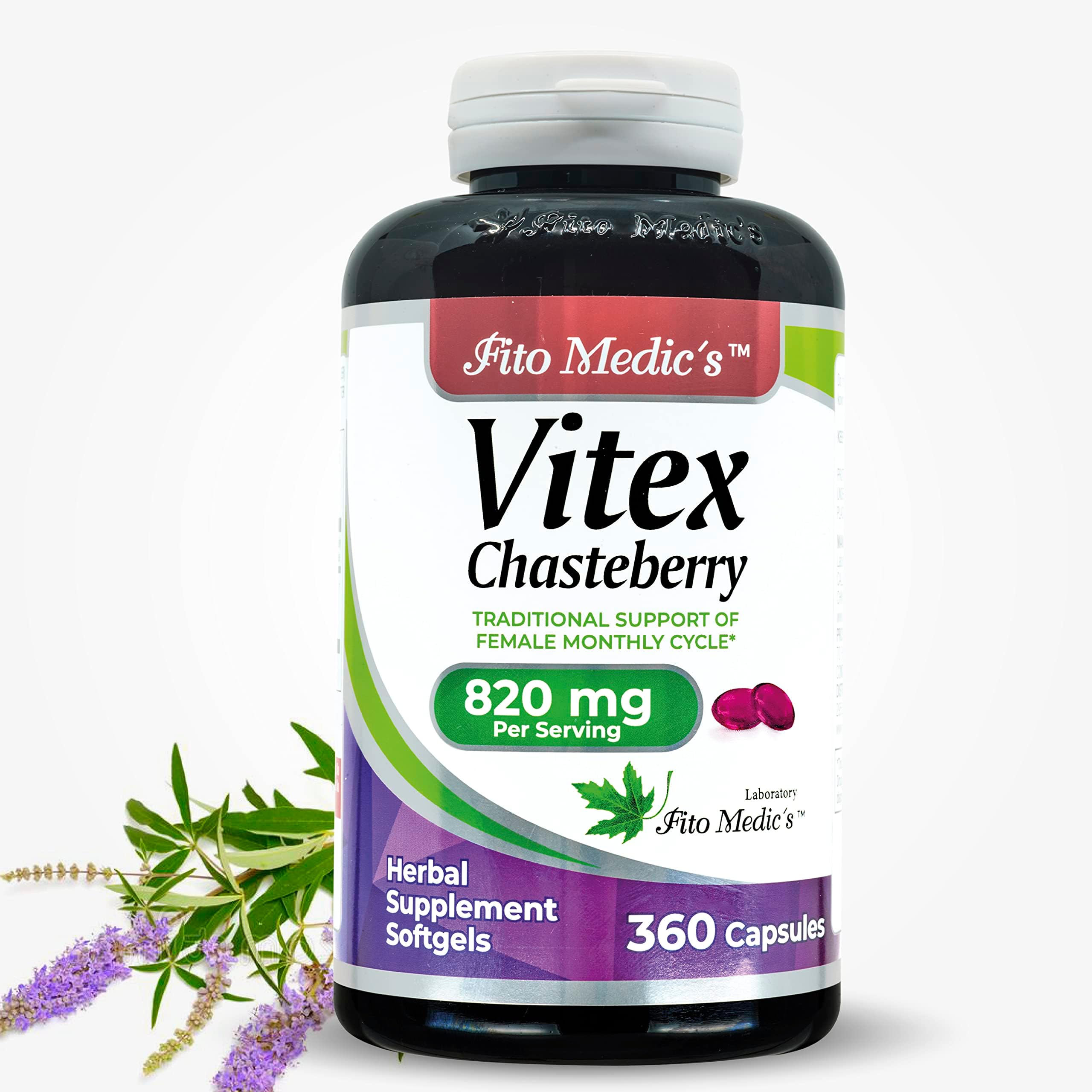 Amazon.com: Best Naturals Vitex Chasteberry 400 mg 250 Capsules ...