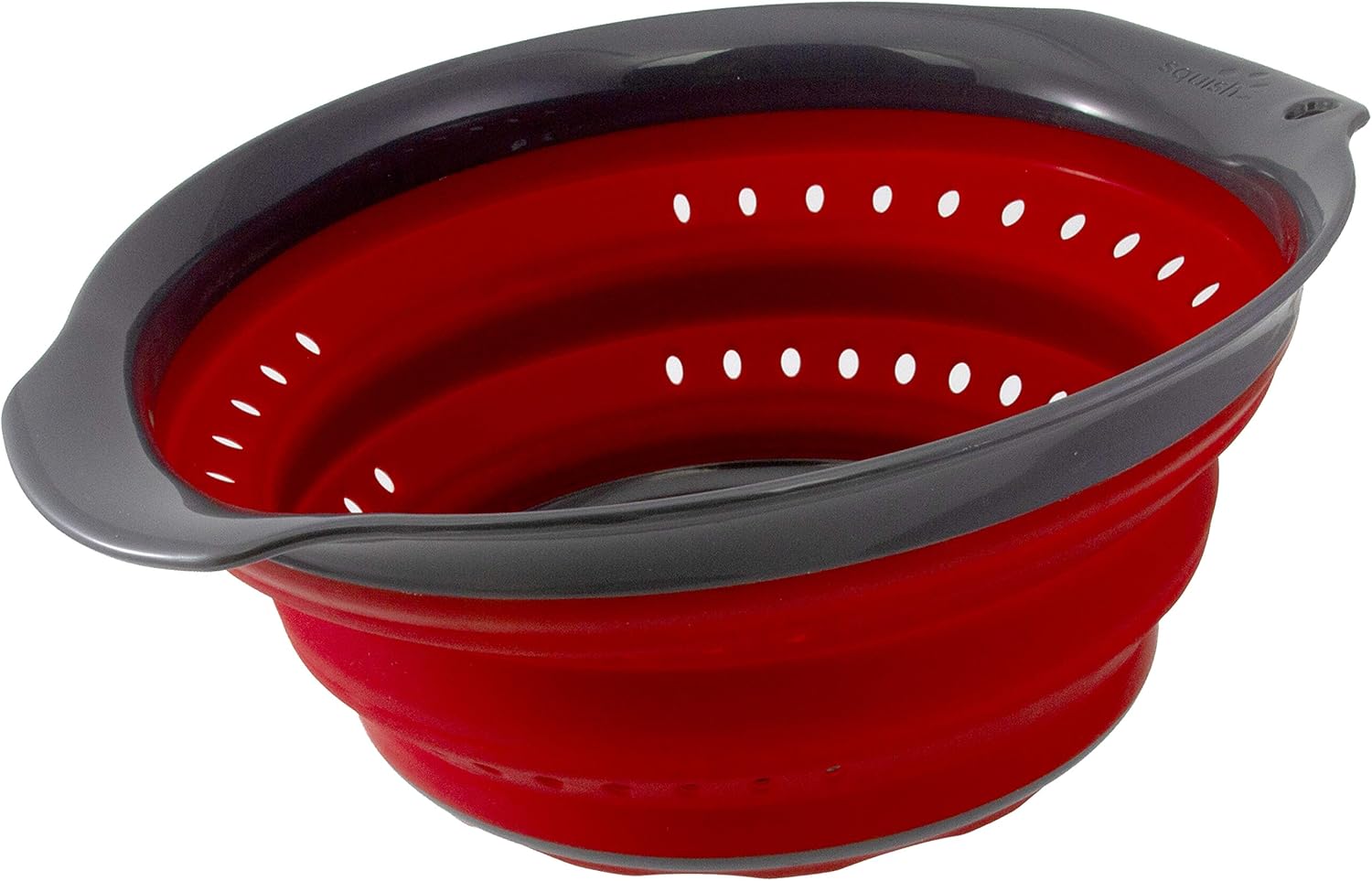 Amazon.com: Squish 4 Quart Collapsible Colander - Red & Gray: Home ...