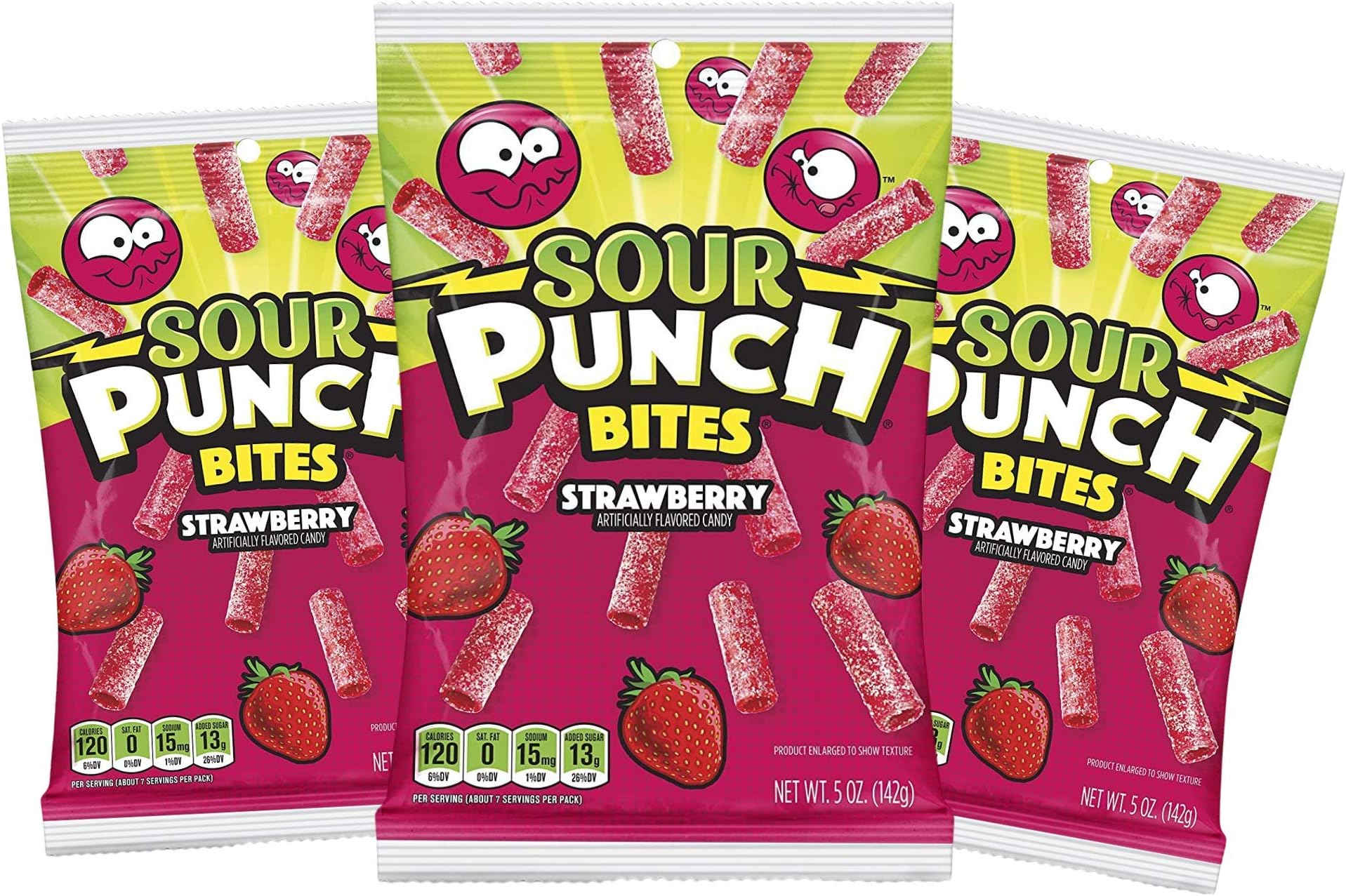 Amazon.com : Sour Punch Bites, Assorted Sweet & Sour Fruit Flavors ...