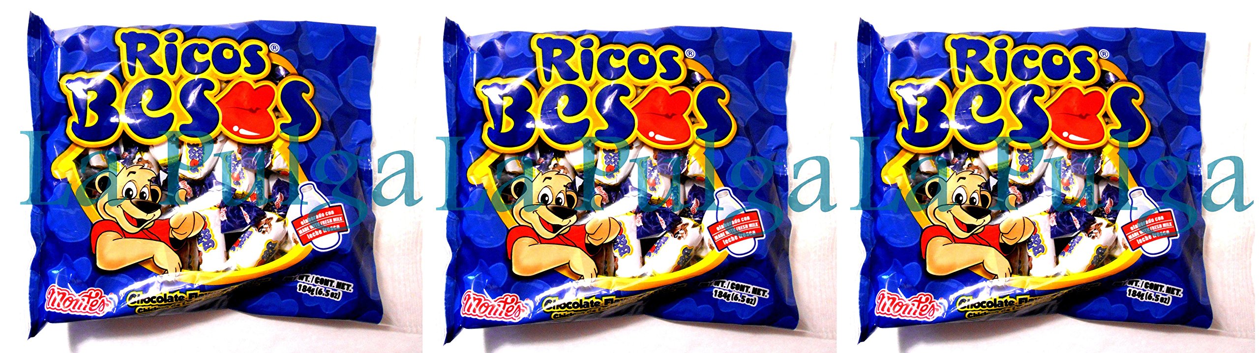 Amazon.com : 3 - Montes Ricos Besos Chocolate Flavor Toffees Mexican ...