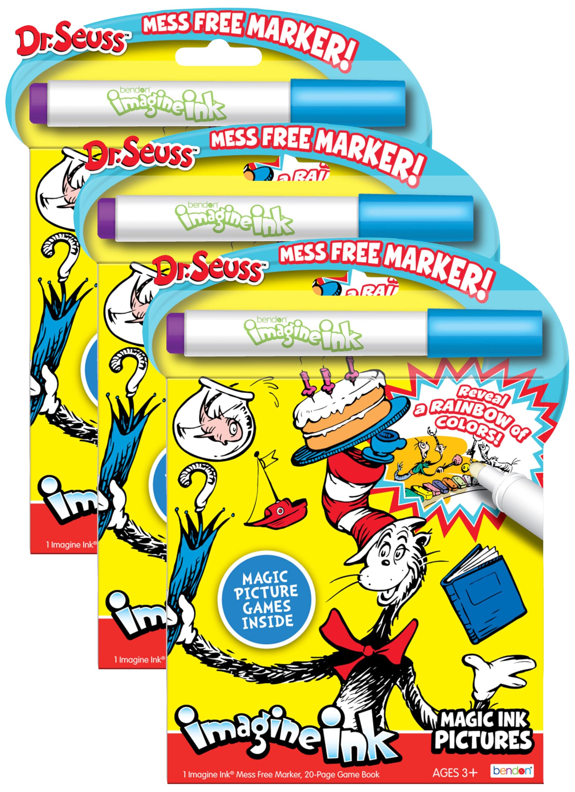 Snapklik.com : Bendon Imagine Ink Magic Ink Pictures And Game Book