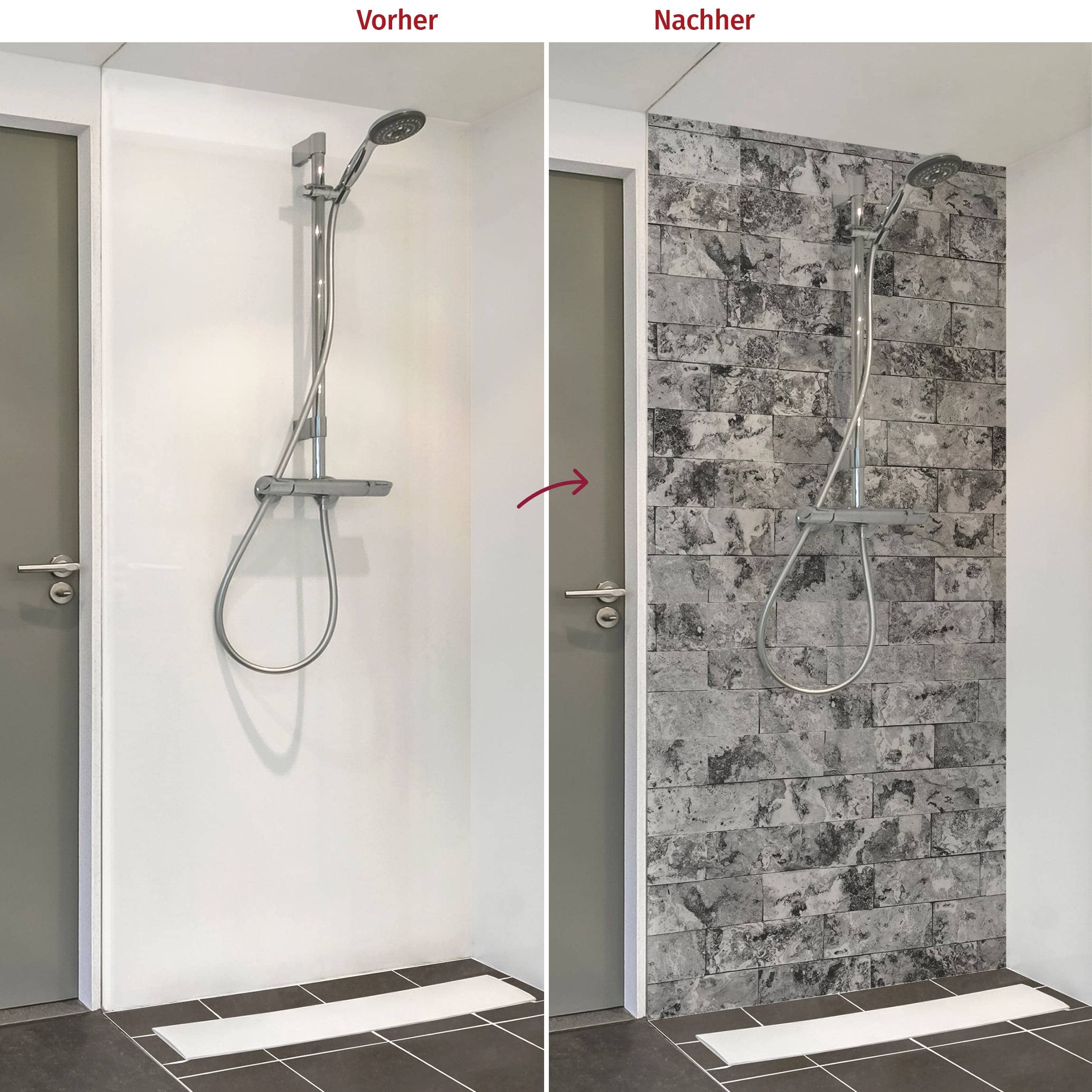 Stone Sheets For Showers Thin Stone Panels | Shower Surrounds,