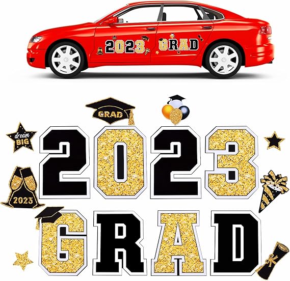 Amazon.com: 16PCS Graduation Car Magnets, Graduation Car Stickers ...
