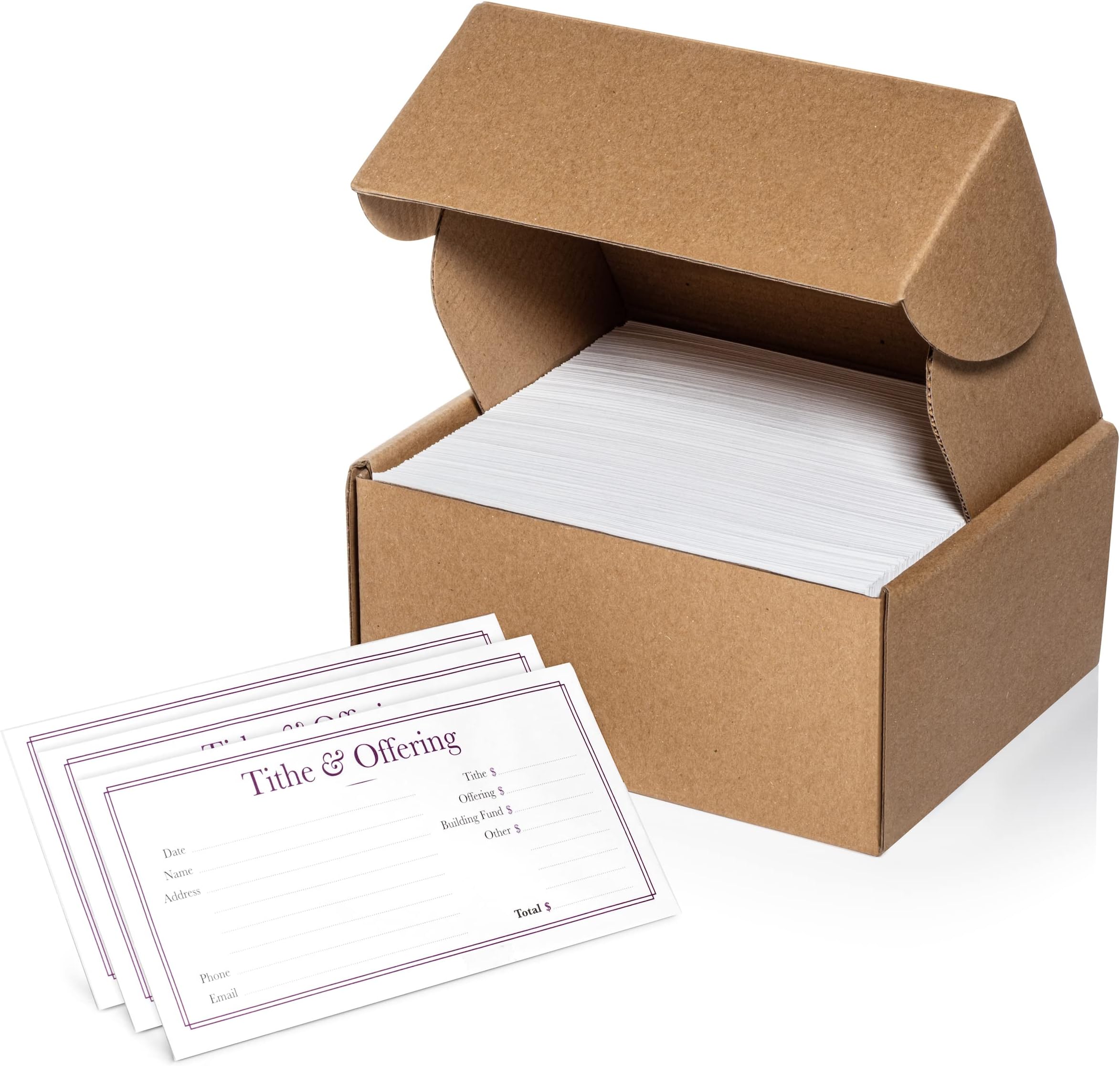 Amazon.com : 500 Church Offering | Tithe Donation Envelopes (White ...
