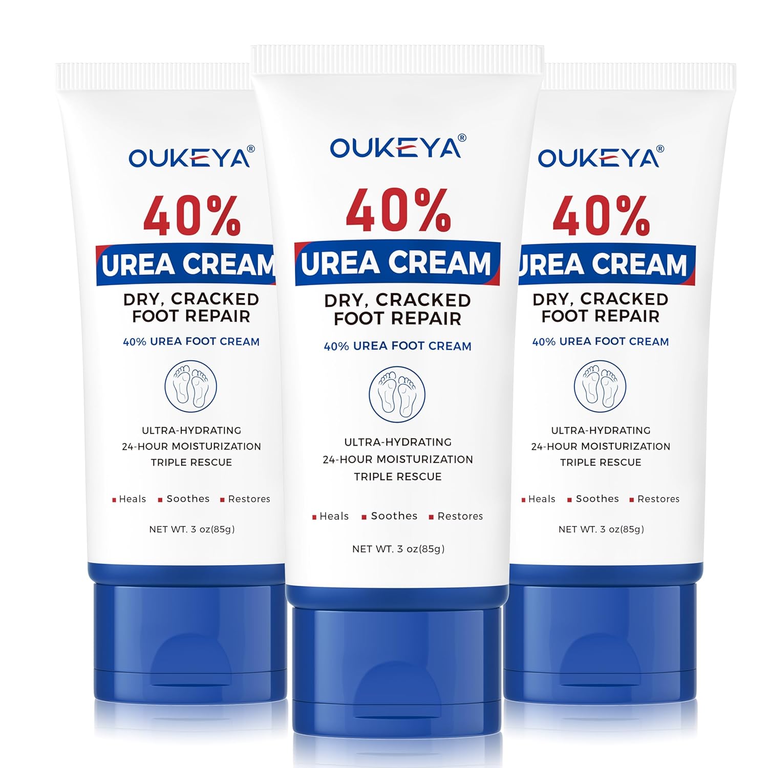 Amazon.com : OUKEYA Urea Cream 40 Percent Tube 3 Oz, Urea Foot & Hand ...