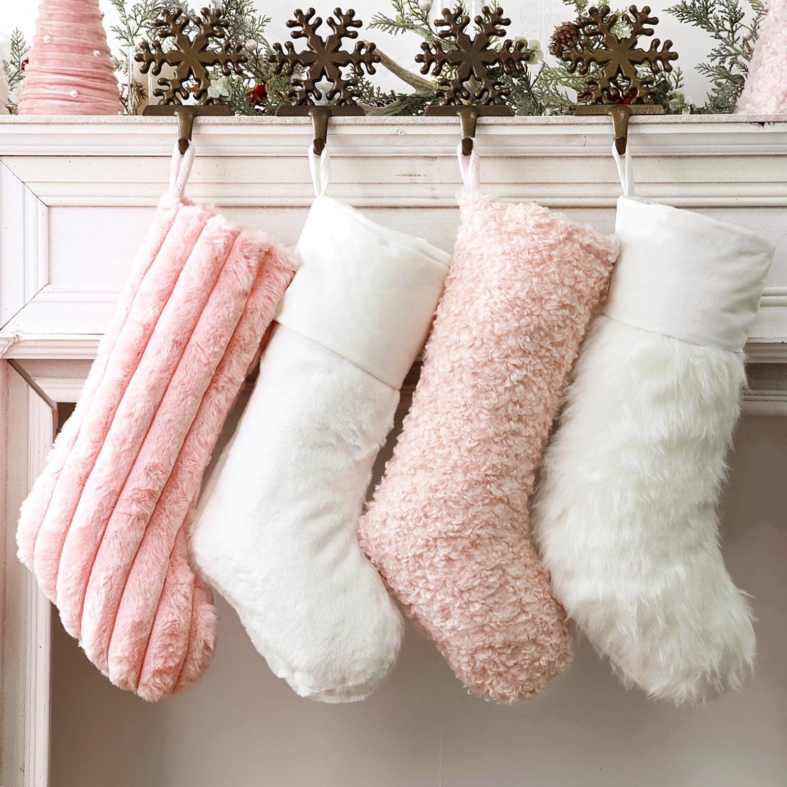 Amazon.com: Bunny Chorus Christmas Stockings, 4 Pcs 18 Inch Lovely ...