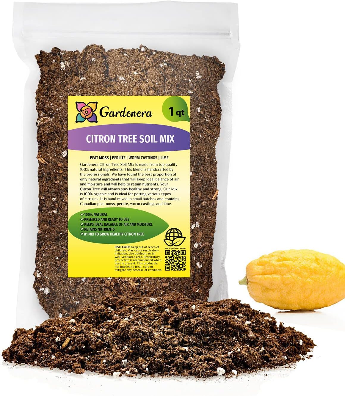 Amazon.com: Gardenera's Premium Citron Tree Soil Mix - The Ideal Blend ...