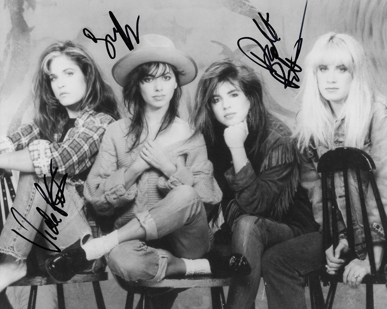 The Bangles band REAL hand SIGNED 8x10" Photo w/ COA #1 ALL 3 Members ...