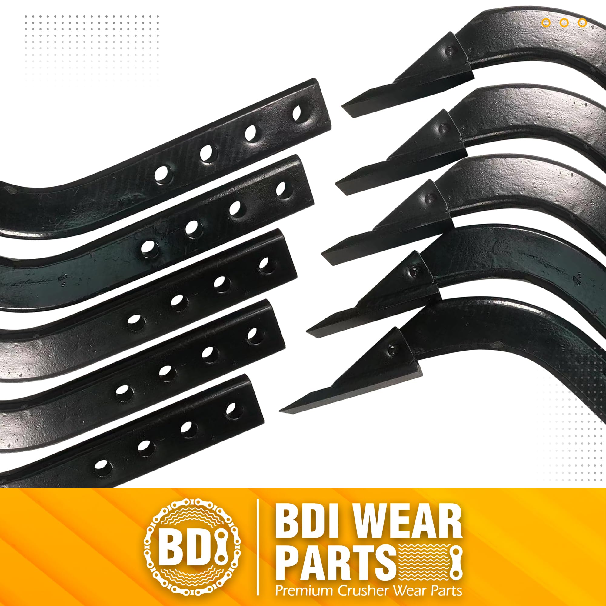 4 Hole Adjustable Shank Assembly CCLINK 5-Pack Box Blade Scarifier ...