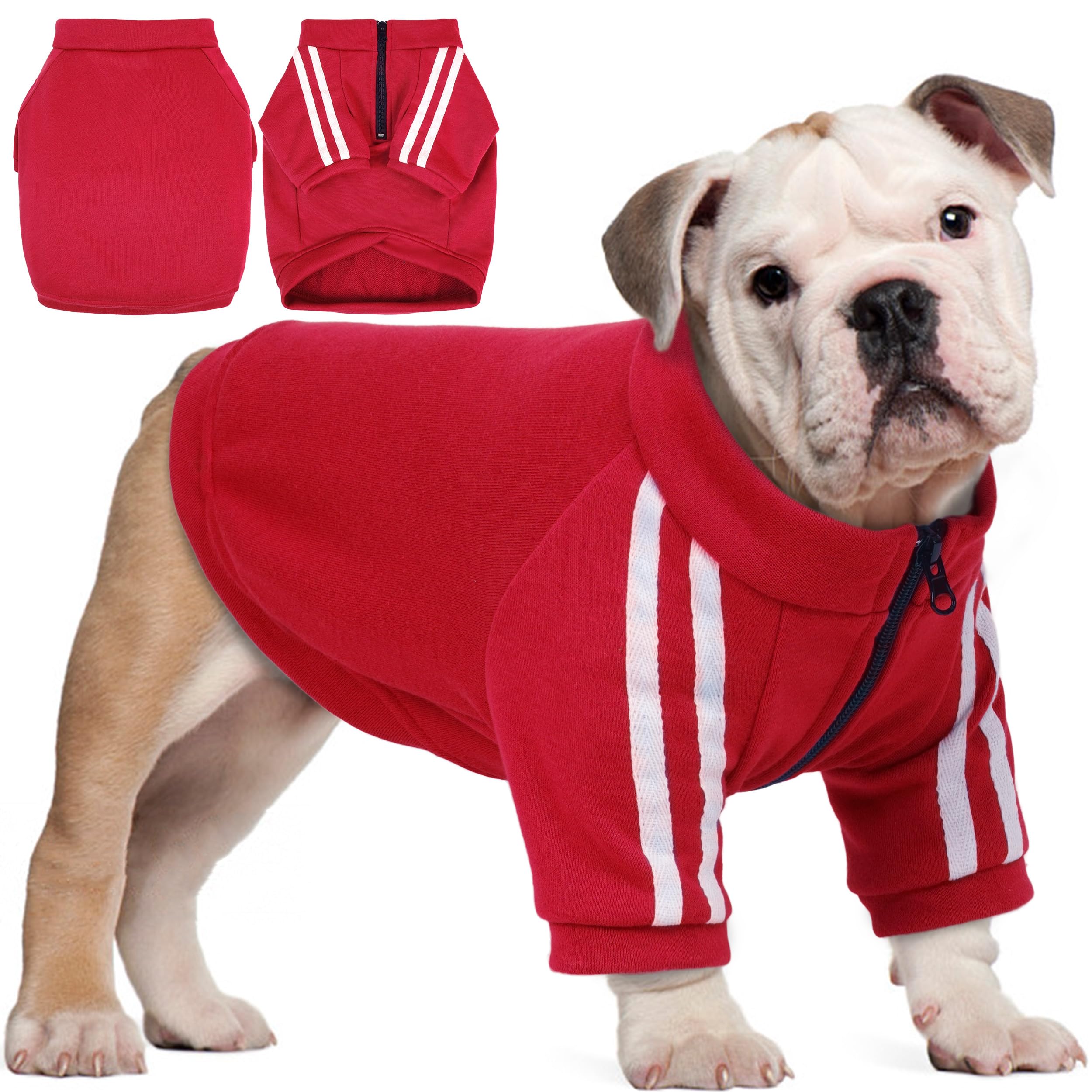 Amazon.com : PUMYPOREITY Dog Hoodie for French Bulldog, Pullover ...