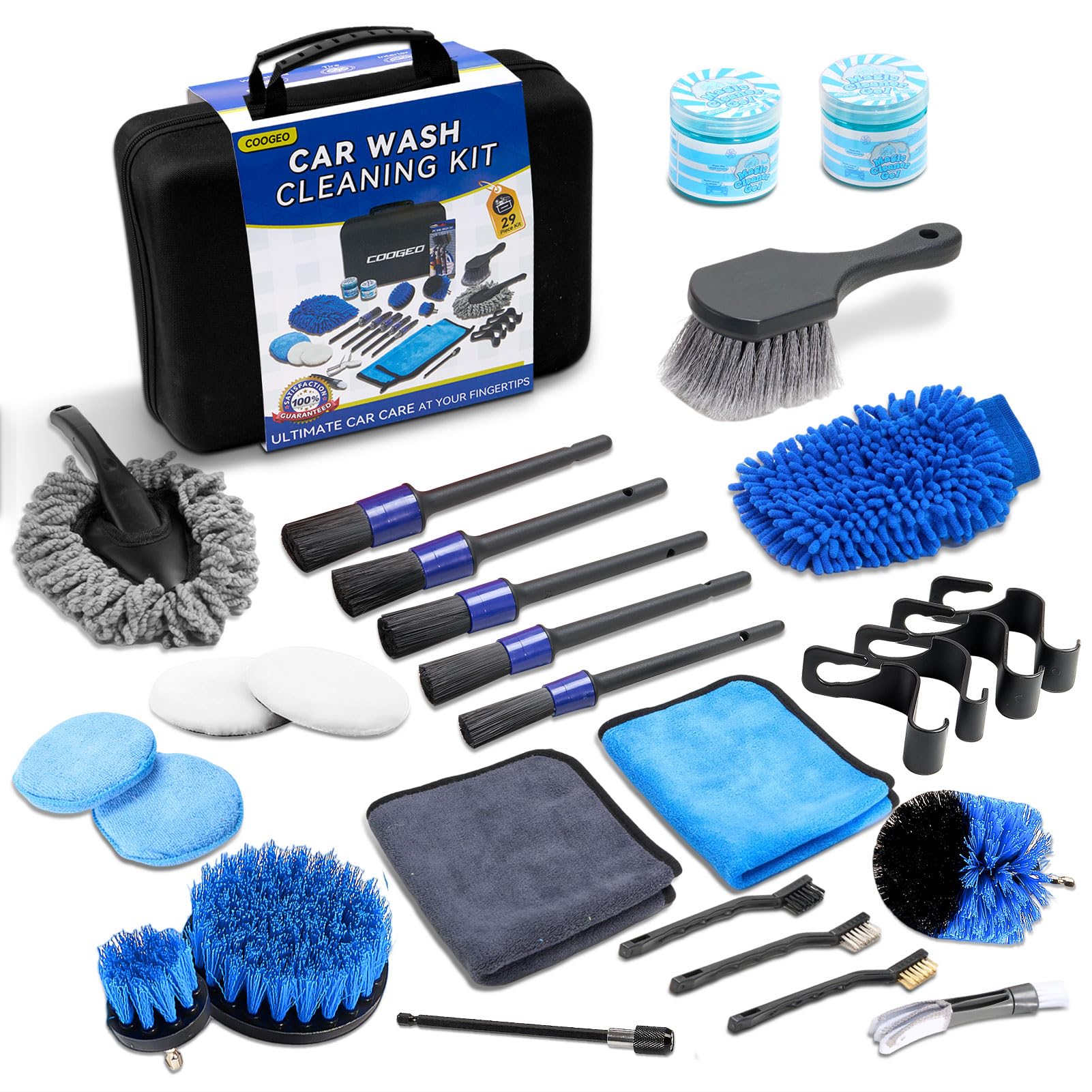 Amazon.com: 29Pcs Car Detailing Kit,Compelete Car Cleaning Kits ...