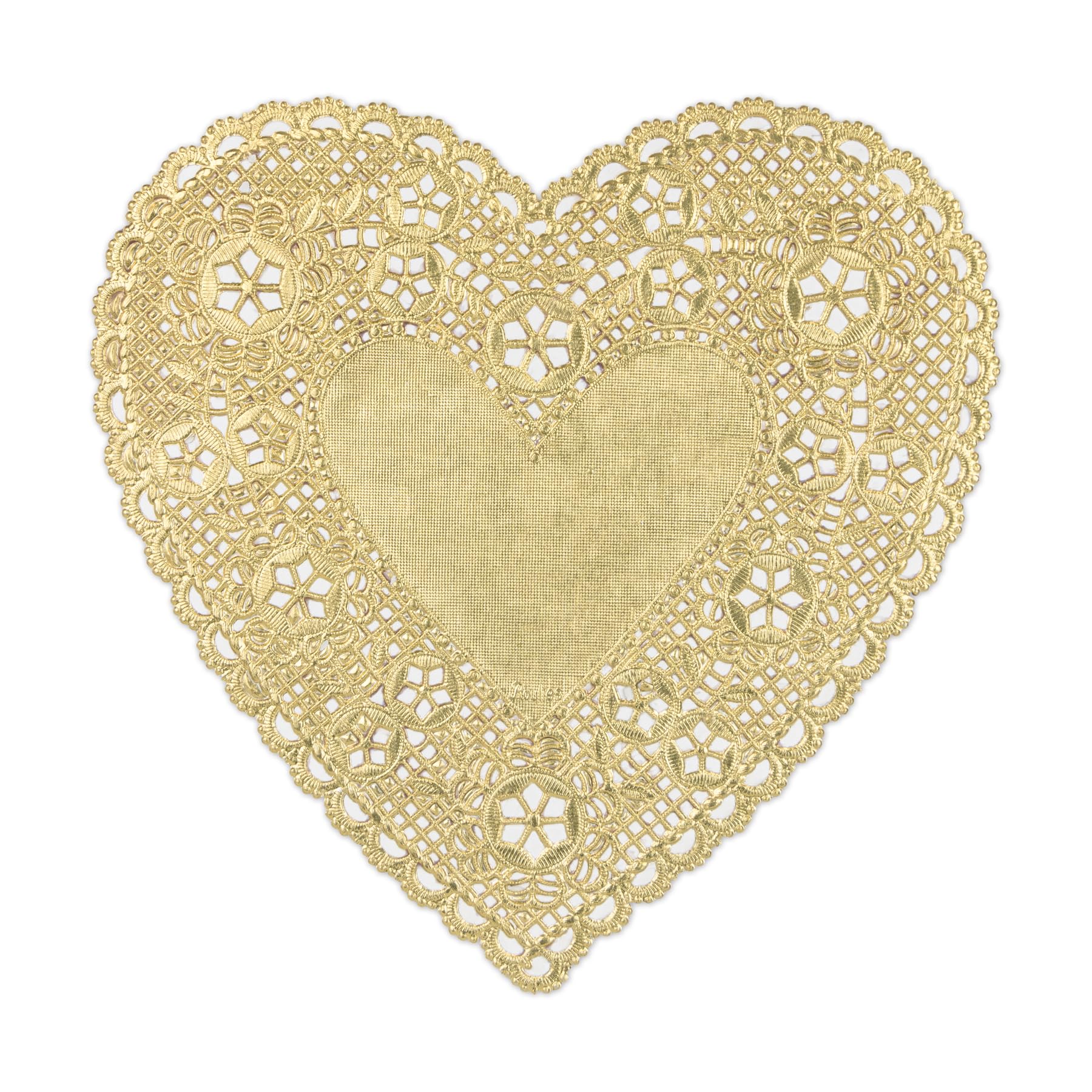 Snapklik.com : Hygloss 6-Inch Metallic Gold Heart-Shaped Paper Doilies ...
