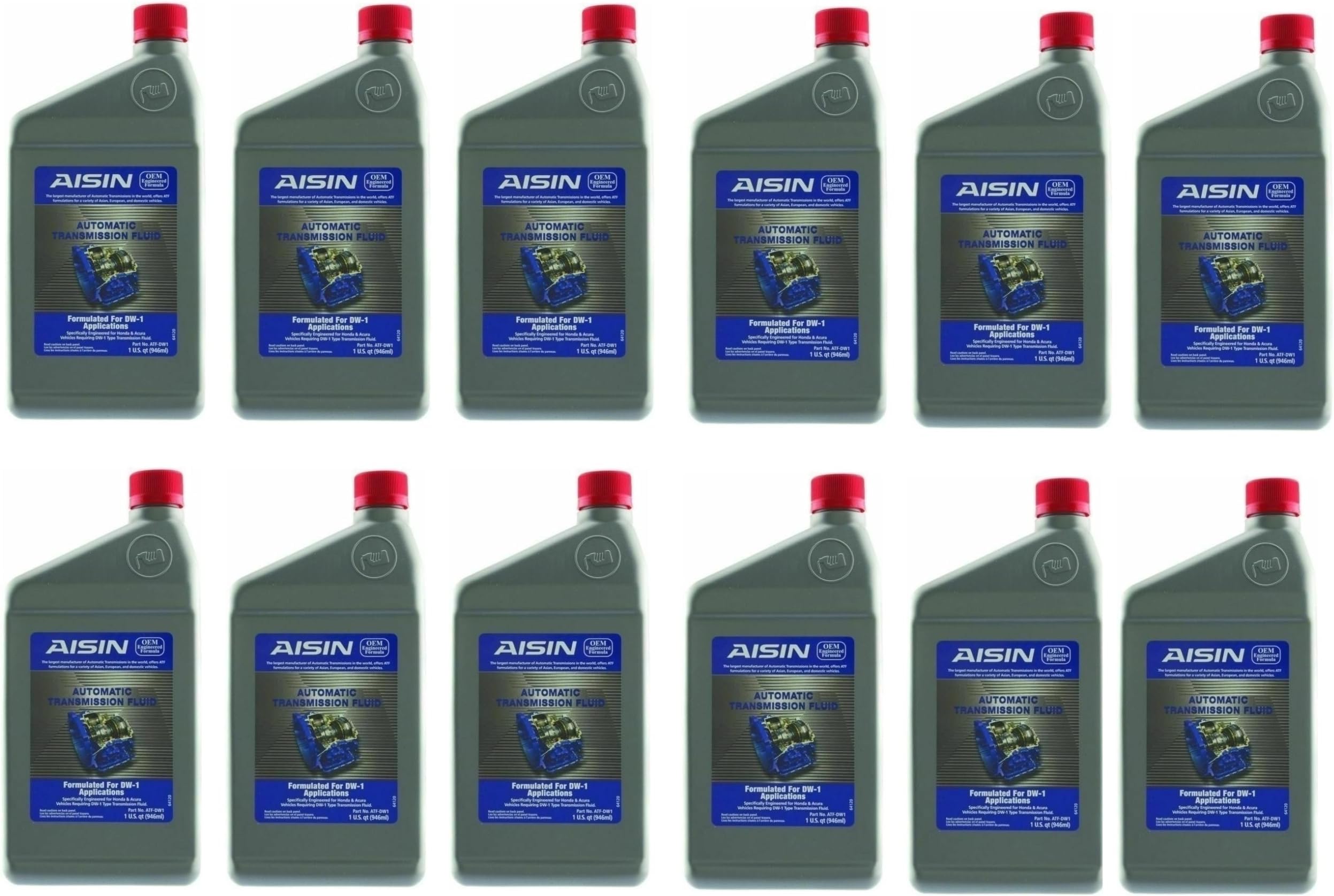 Amazon.com: Set of 12 ATF DW-1 Automatic Transmission Fluids Aisin for Honda Acura Isuzu ...