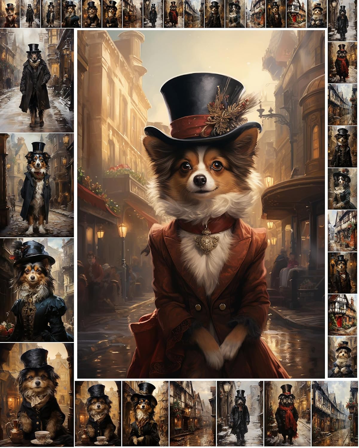 Amazon.com: Decoupage Paper Pack (35 Sheets 6"x8") Beautifully Dressed ...