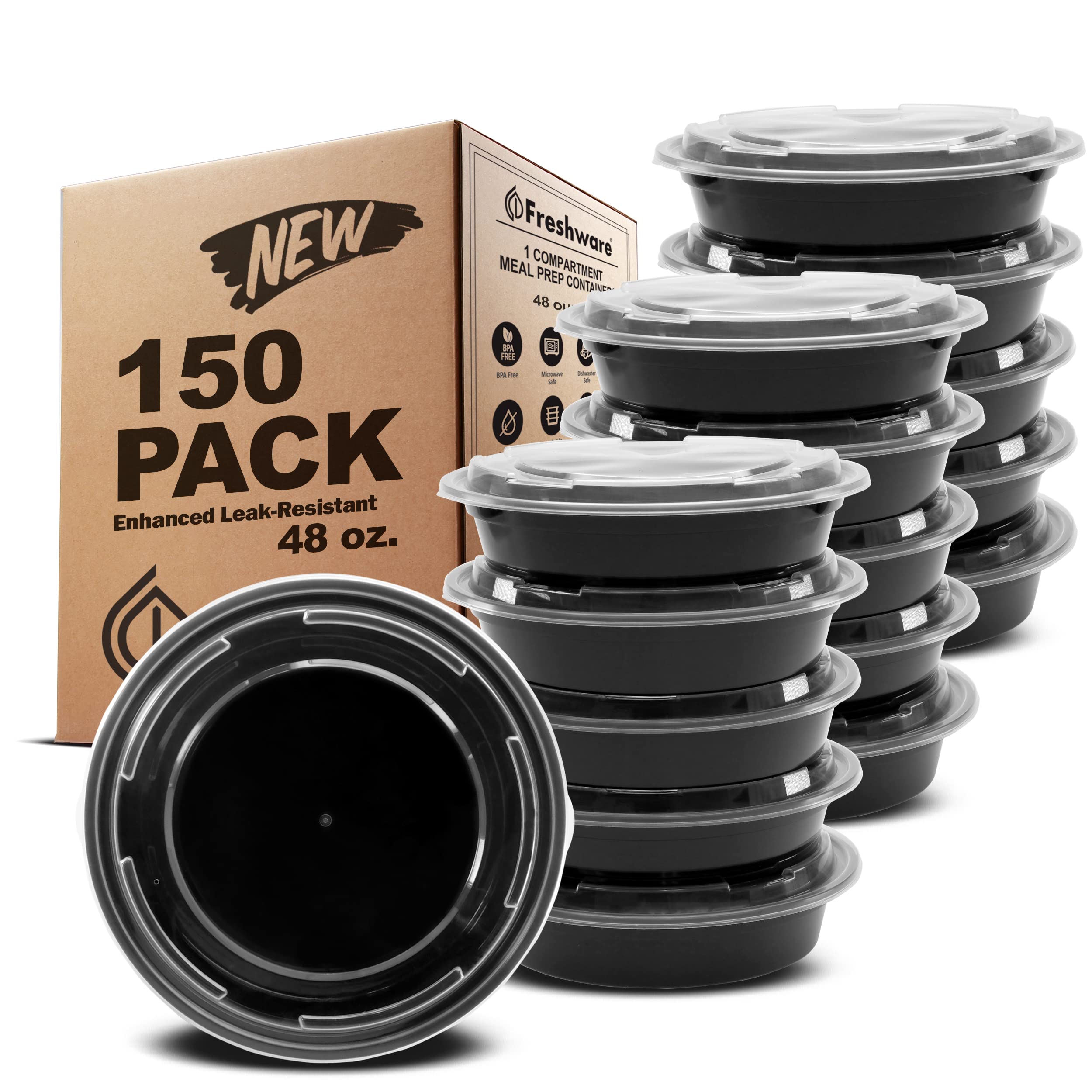 Freshware Meal Prep Containers [150 Pack]
