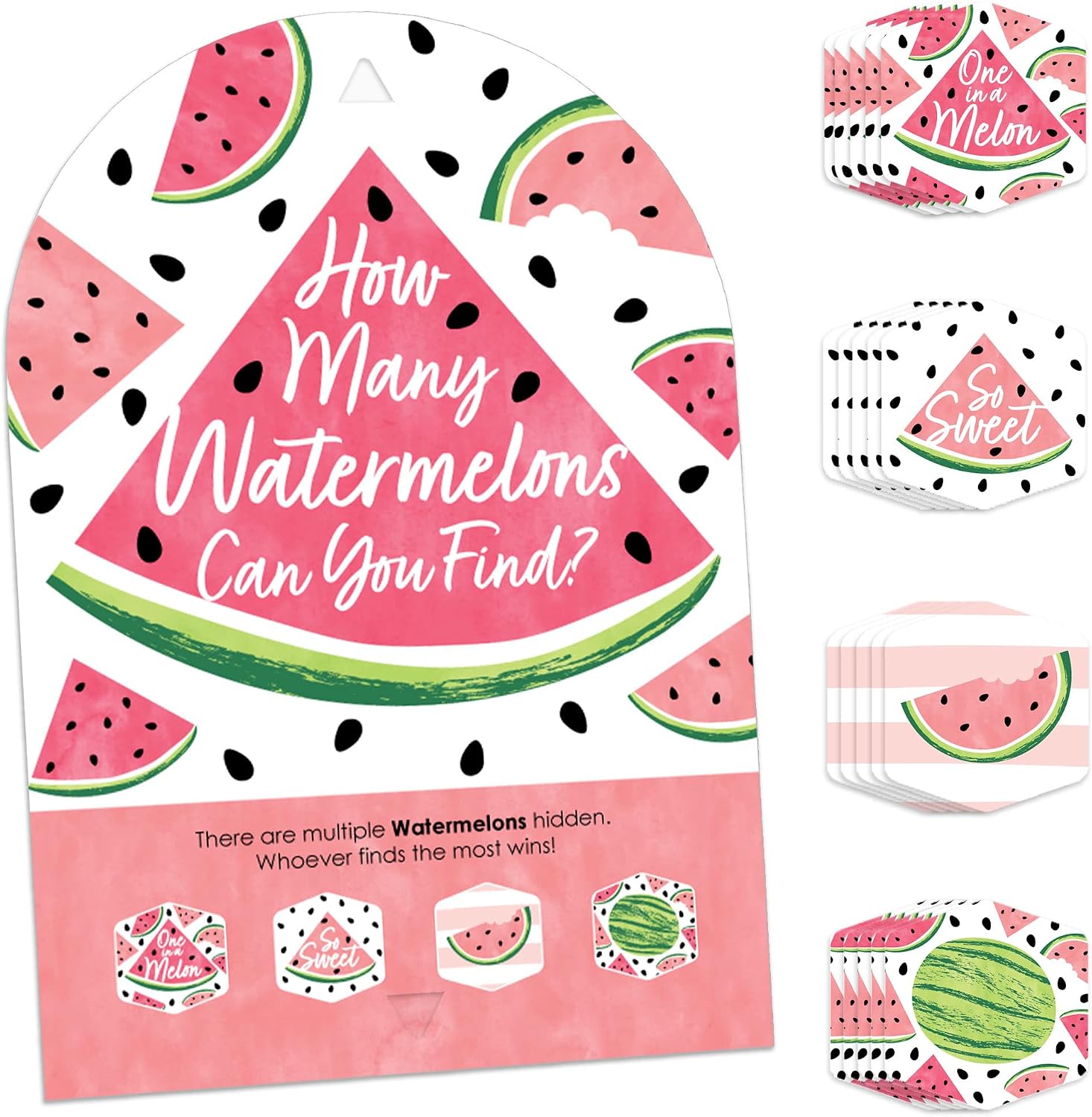 Amazon.com: Big Dot of Happiness Sweet Watermelon - Fruit Party ...