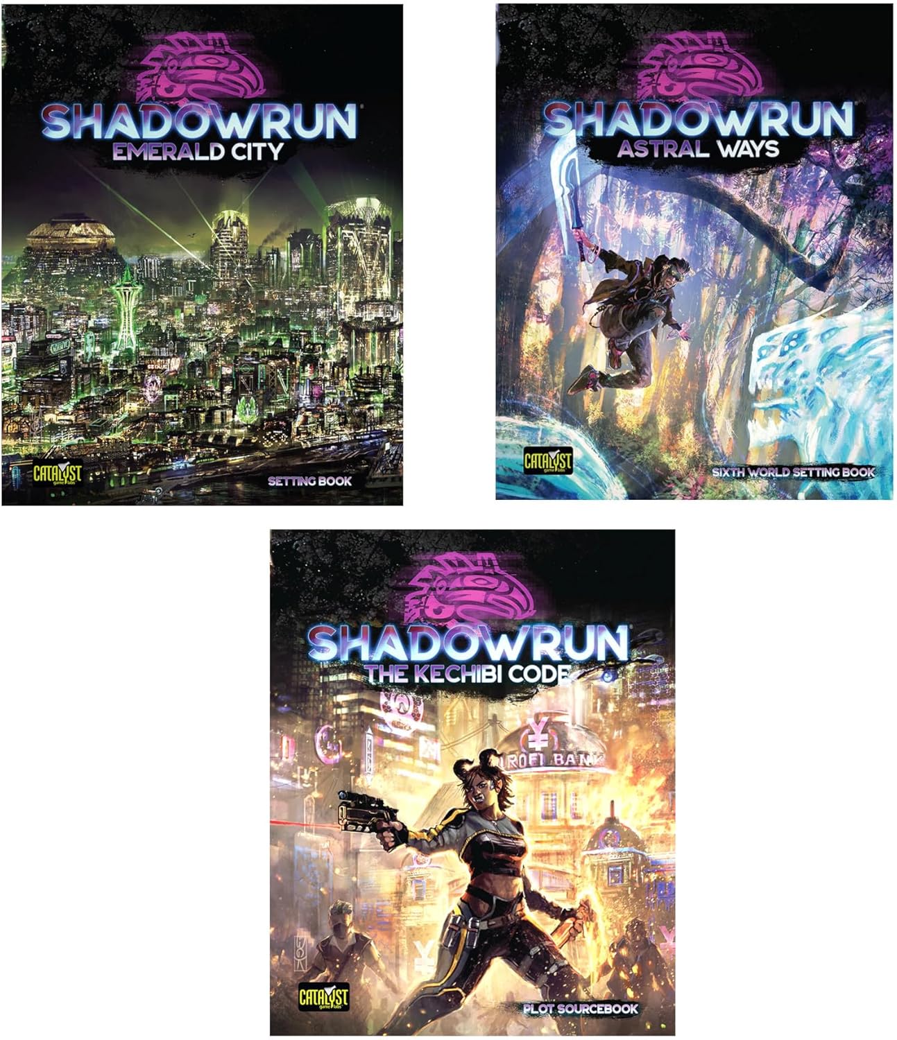 Amazon.com: Shadowrun 6th Edition Emerald City, Astral Ways and The Kechibi Code Bundle : Video ...