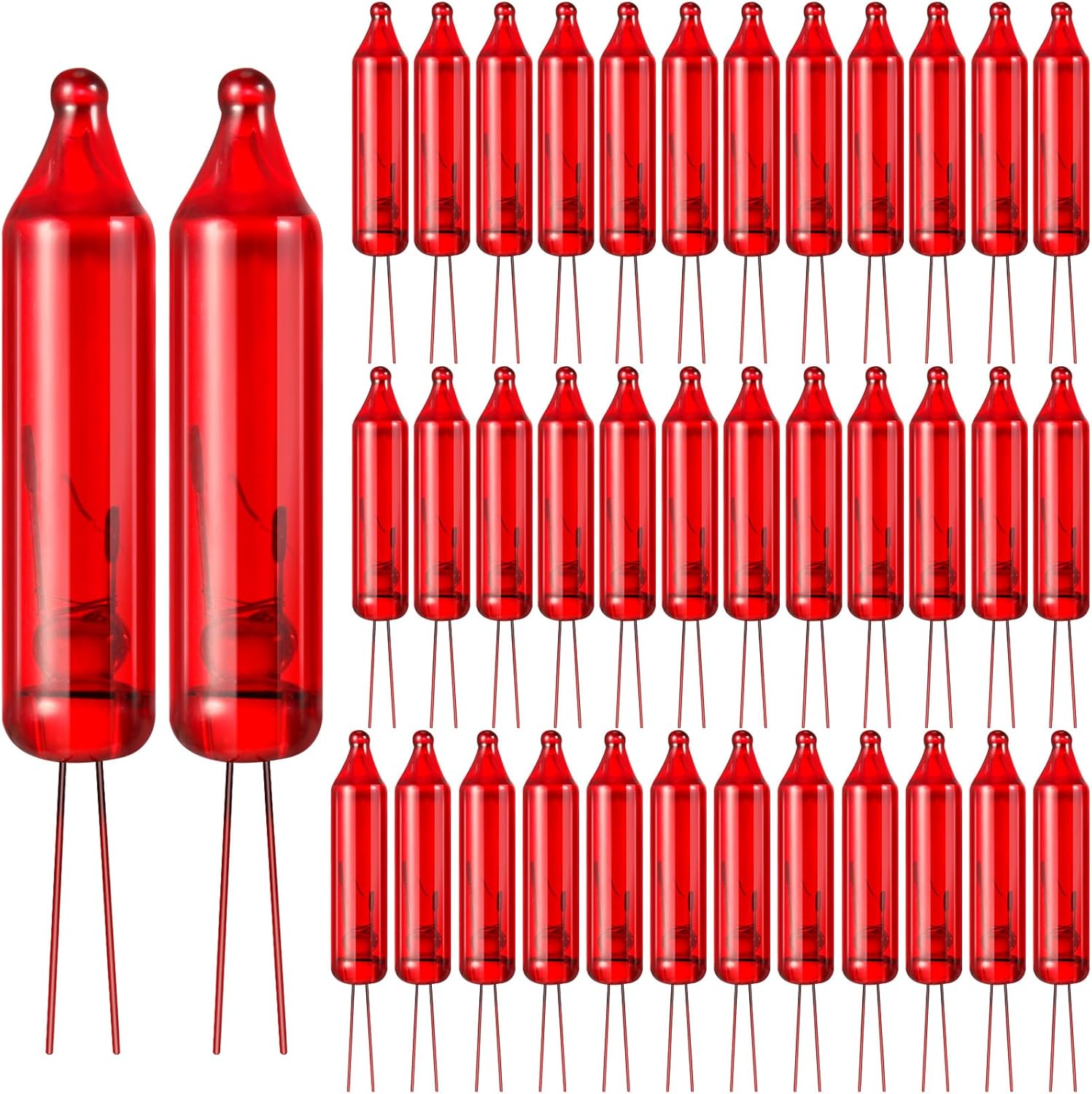 Remagr 140 Pcs 3.5v Christmas Mini Light Bulbs Xmas Holiday ...