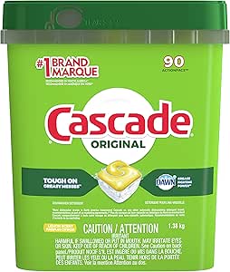 Cascade cápsulas para lavavajillas, detergente ActionPacs, aroma a limón, 90 unidades : Amazon ...