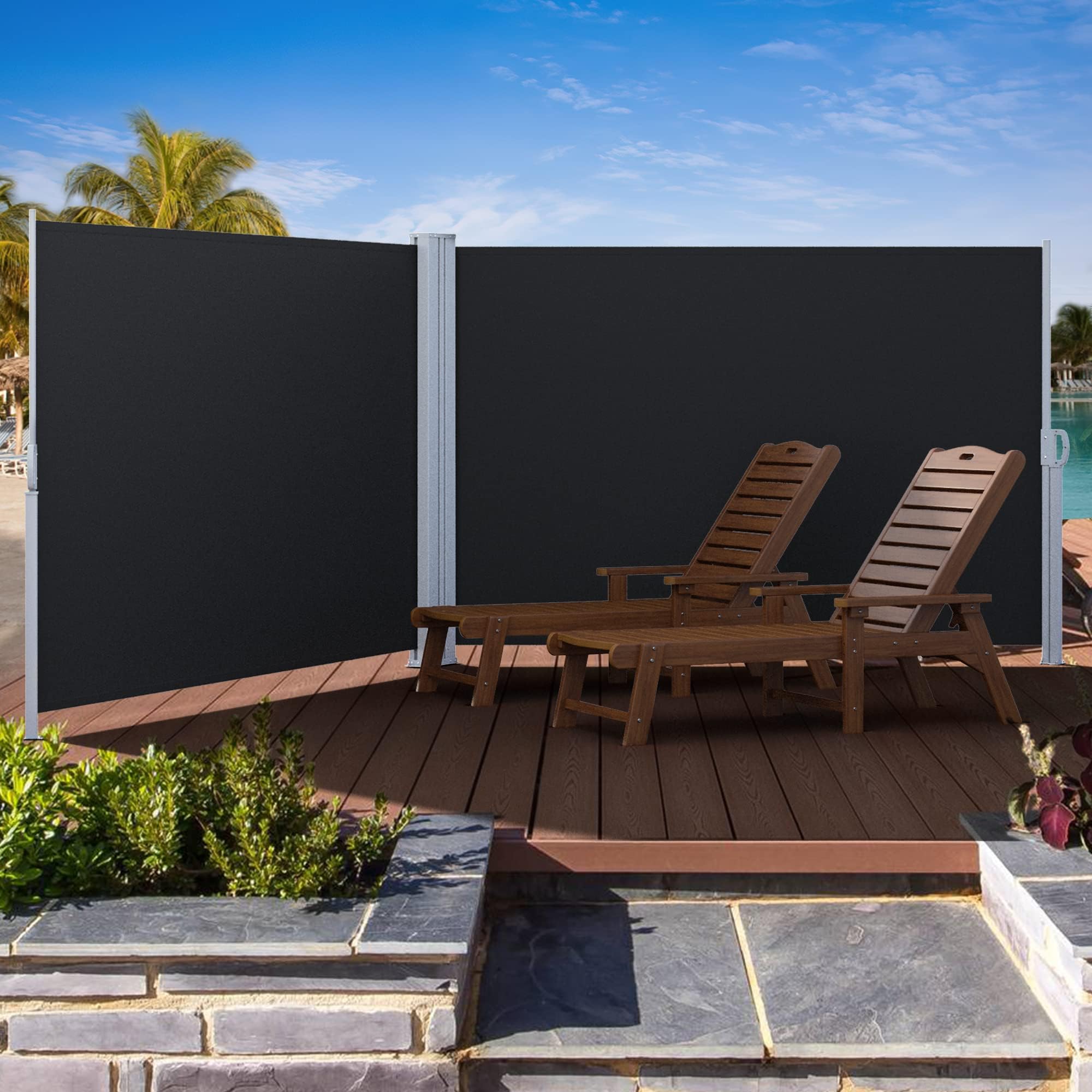 Amazon.com : YITAHOME 236''X 71'' Double Side Awning Retractable Side ...