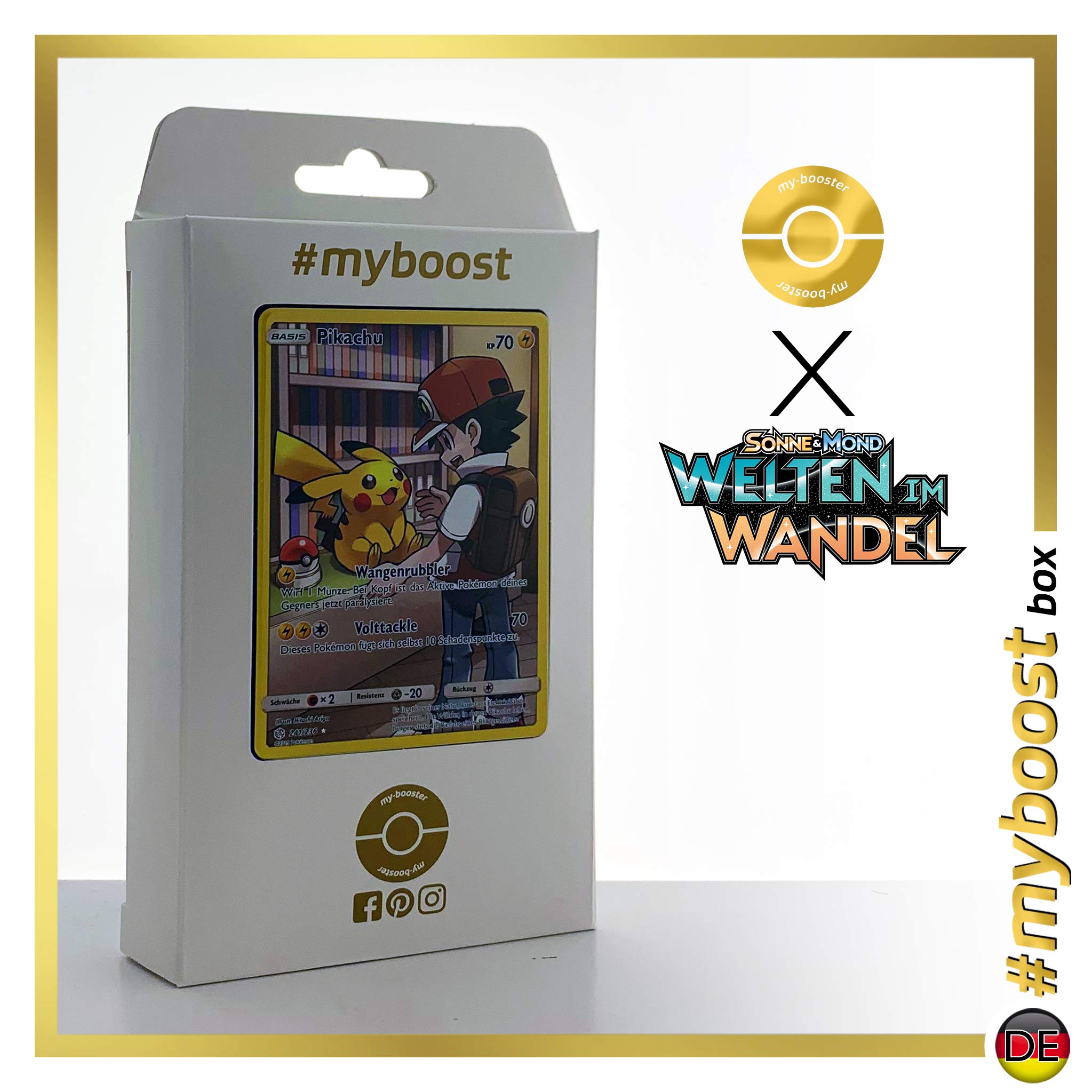 Buy Pikachu (Pikachu) 241/236 Shiny Full Art - #myboost X Sonne & Mond ...