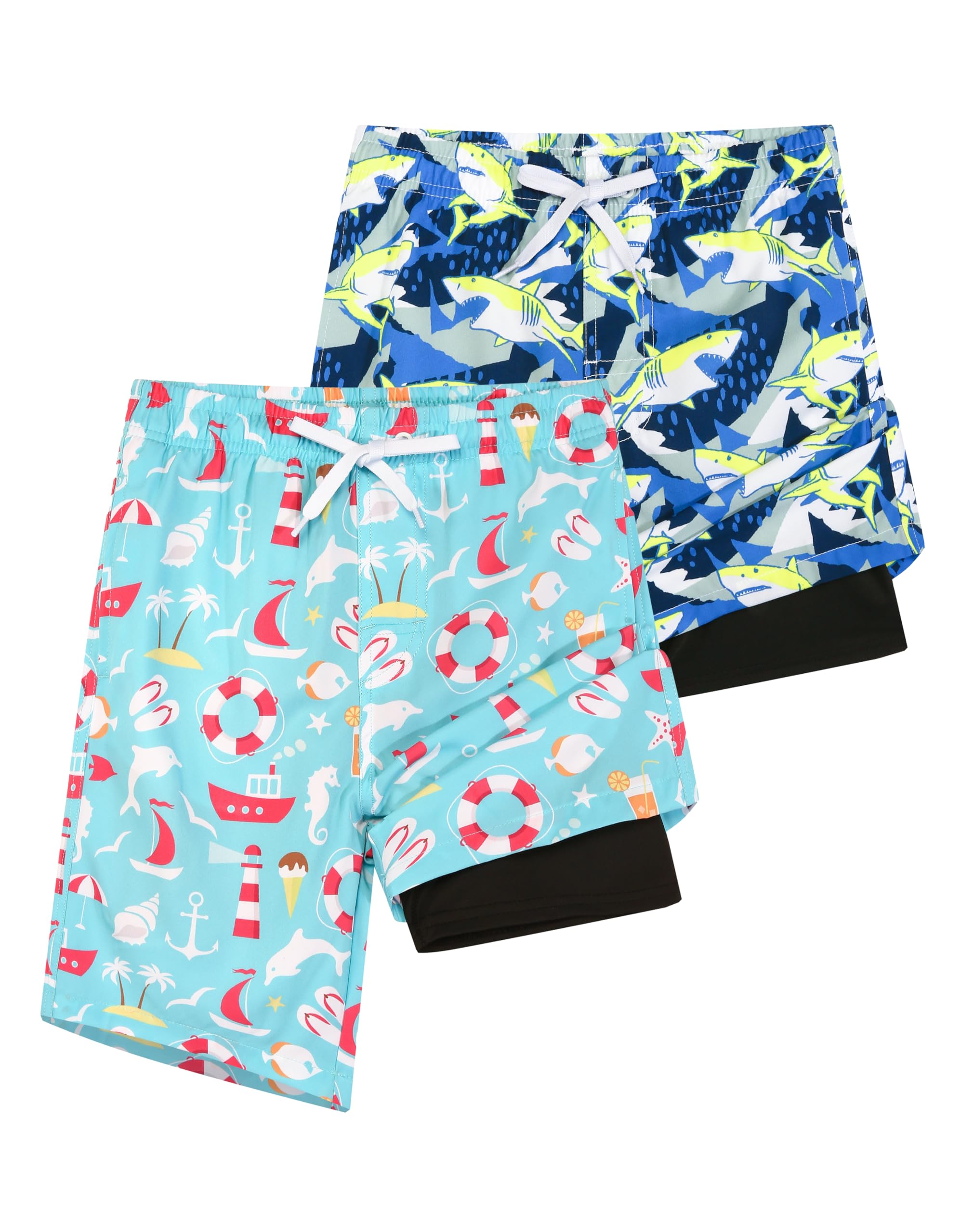 Snapklik.com : Rolimaka 2 Pack Boys Swim Trunks