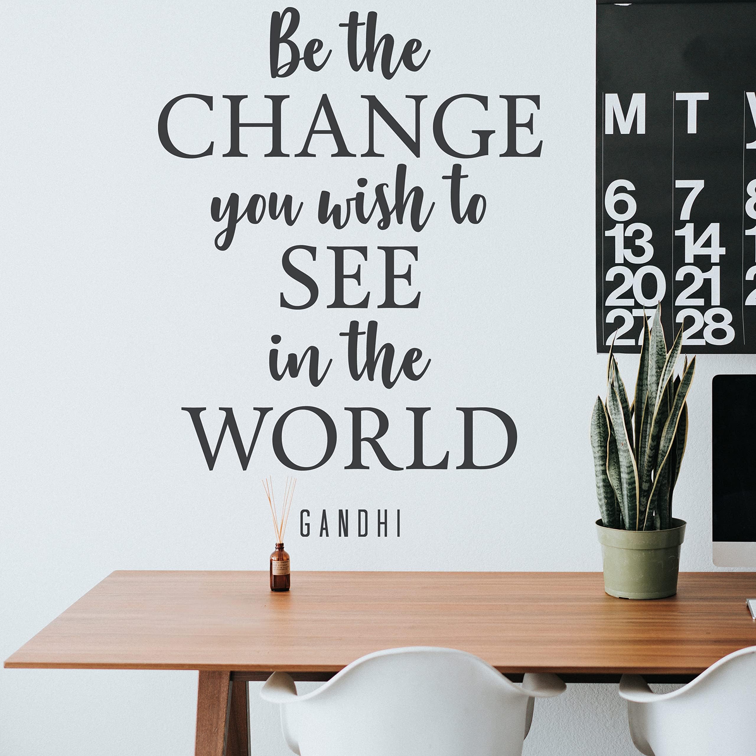 Amazon.com: Be The Change You Wish to See in The World - Gandhi Wall ...