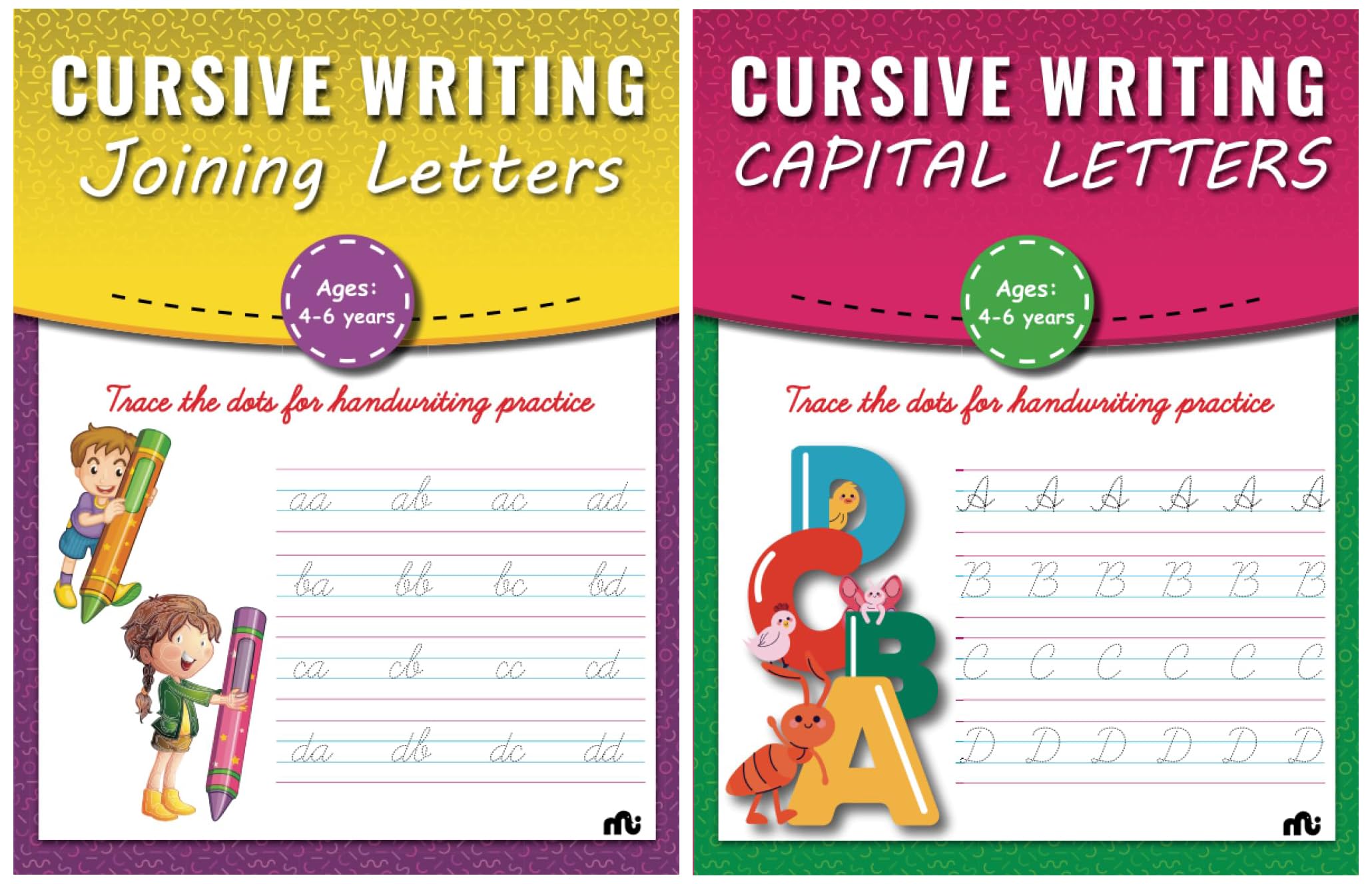 Buy Cursive Writing Joining Letters & Cursive Writing Capital Letters ...
