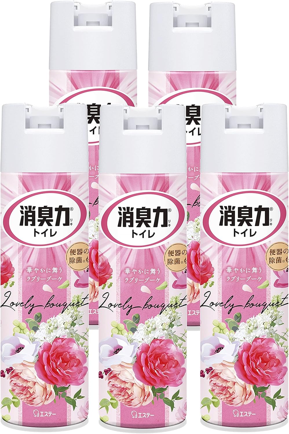 Amazon.co.jp: 消臭力 [まとめ買い] トイレ用 スプレー ラブリーブーケ 365mL×5個 トイレの消臭力スプレー トイレ 消臭剤 消臭 芳香剤 消臭スプレー : ドラッグストア