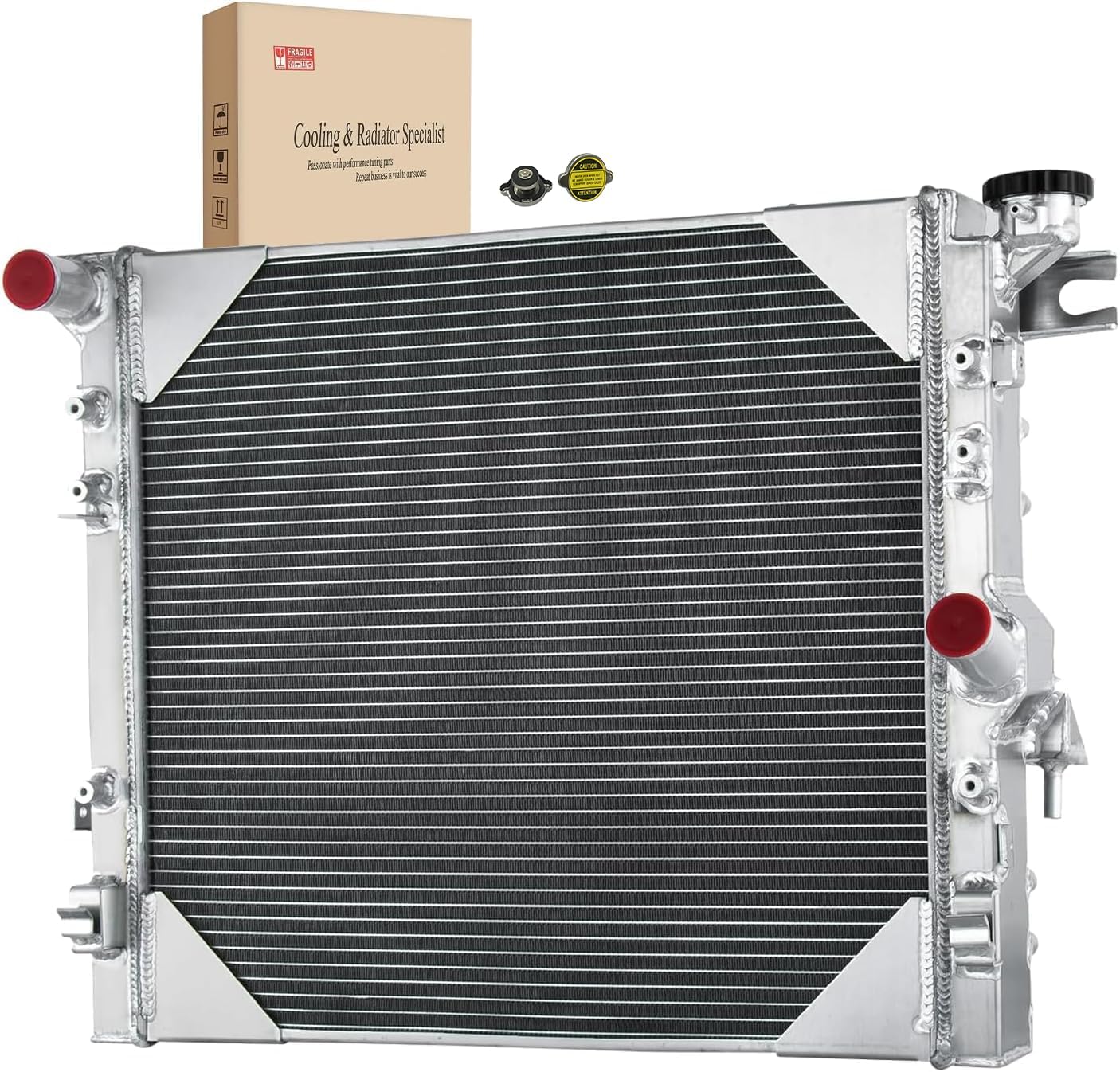Amazon.com: Kaiakui Aluminum Radiator Replacement for 2007-2018 Jeep ...