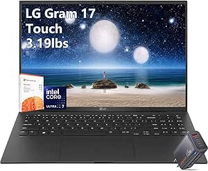 Amazon.com: LG Gram 17 Laptop Copilot Plus PC - Ultra 7 Series 2 258V - Touchscreen WQXGA - 32GB ...