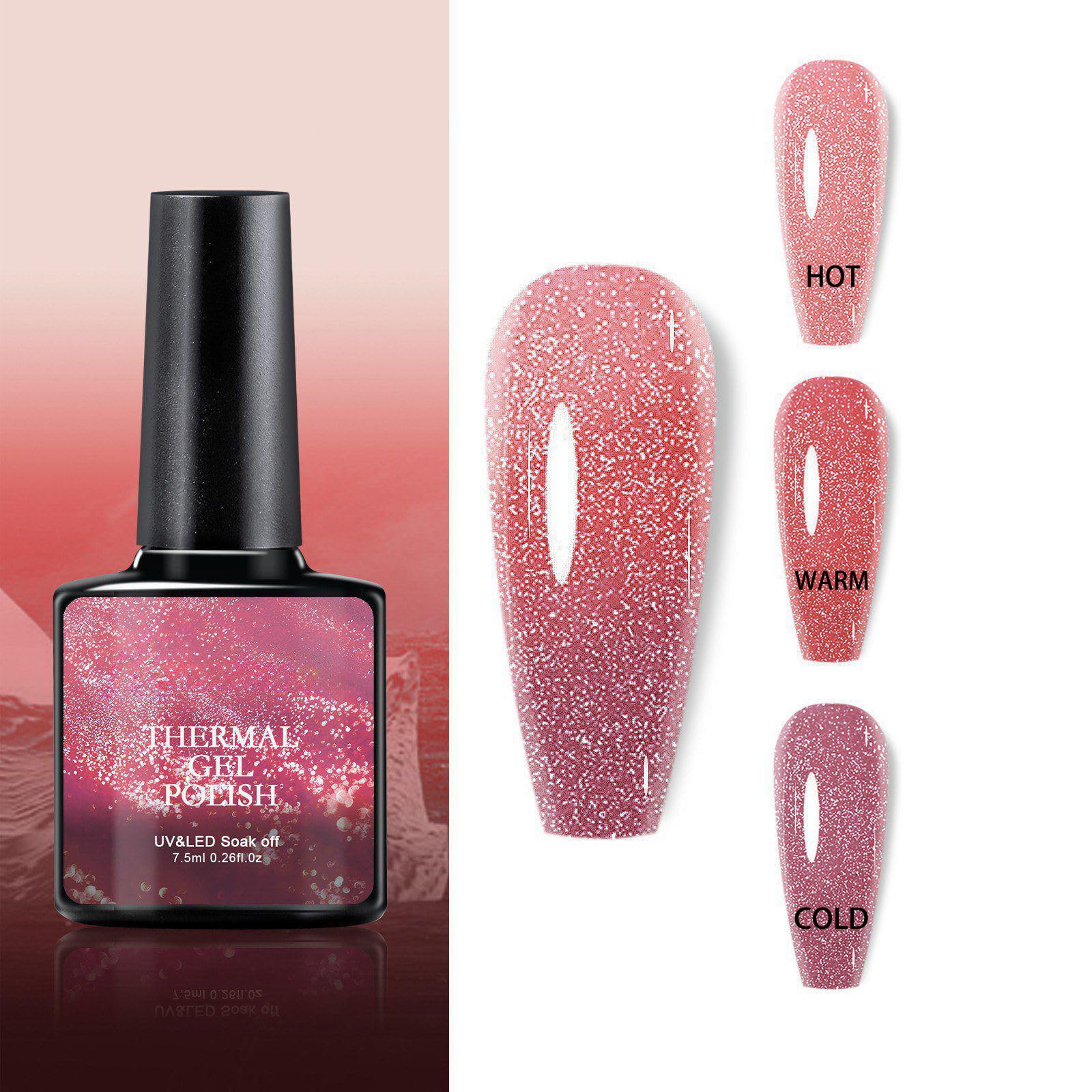 Amazon.com : ROPALIA Temperature Color Changing Gel Nail Polish ...