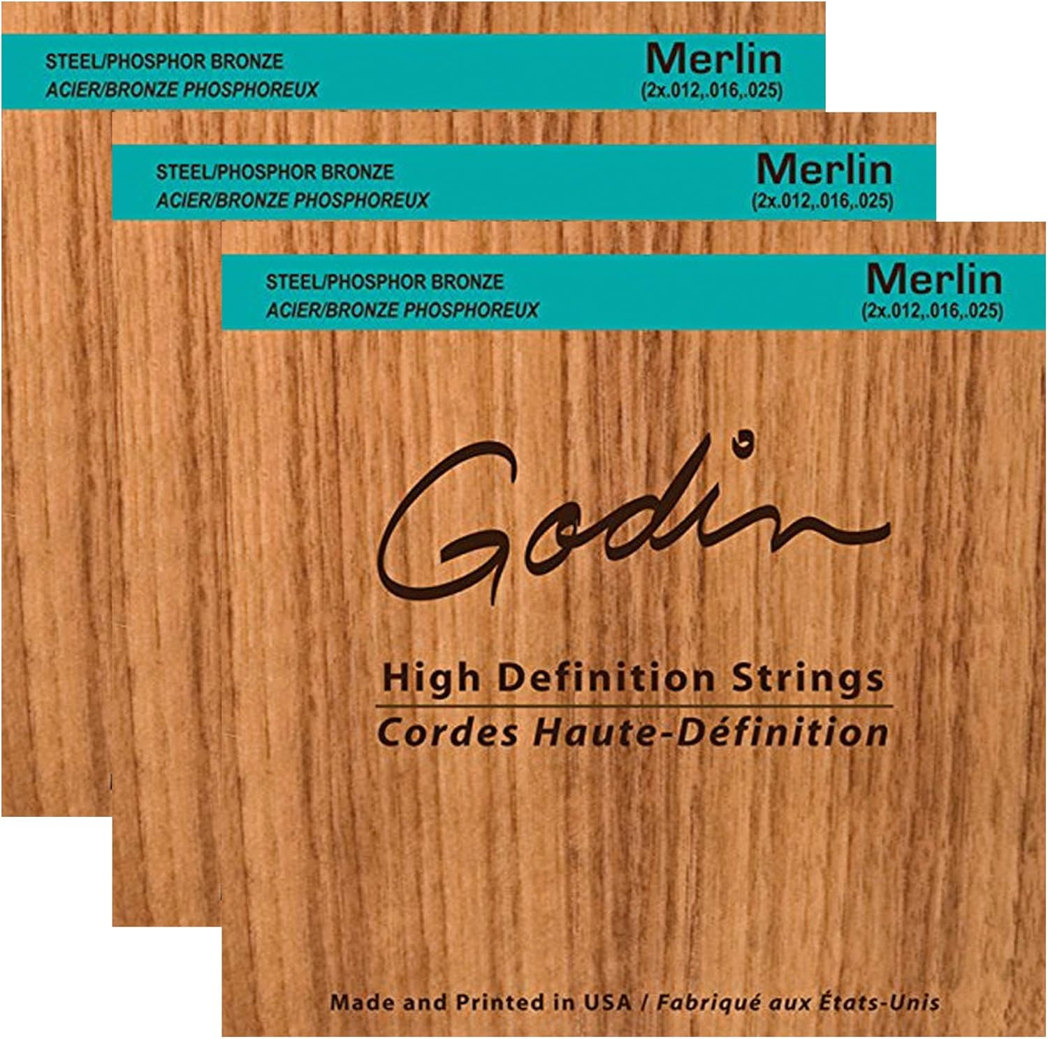 Amazon.com: Seagull Merlin High-Definition Strings 12-25 (3 Pack Bundle ...