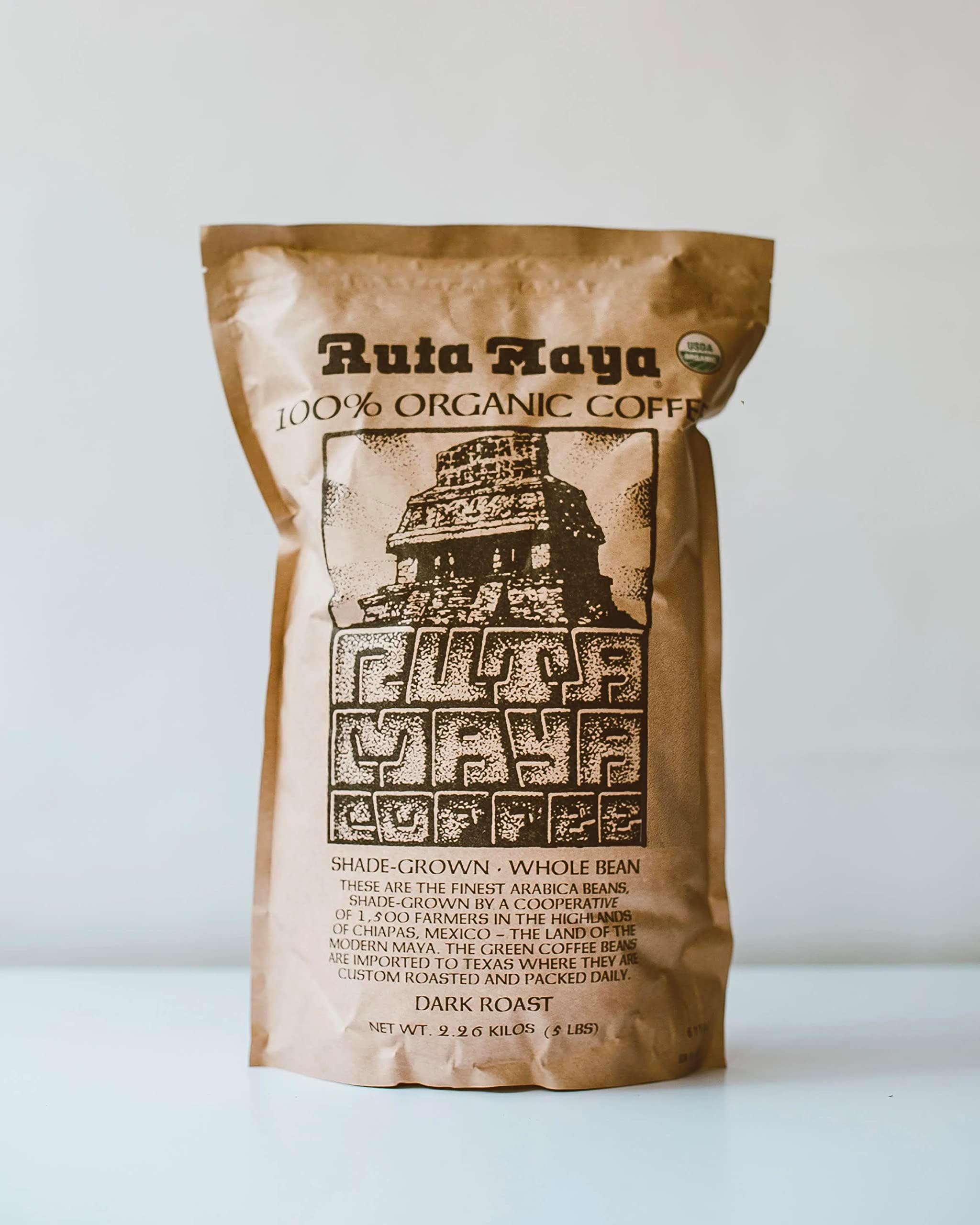 Amazon.com : RUTA MAYA ORGANIC COFFEE DARK ROAST 5 LB BAG : Grocery ...