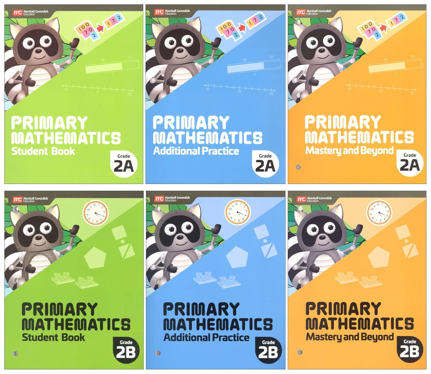 Amazon.com: 2022 Edition!! Singapore Primary Math Grade 2 Workbooks Set ...