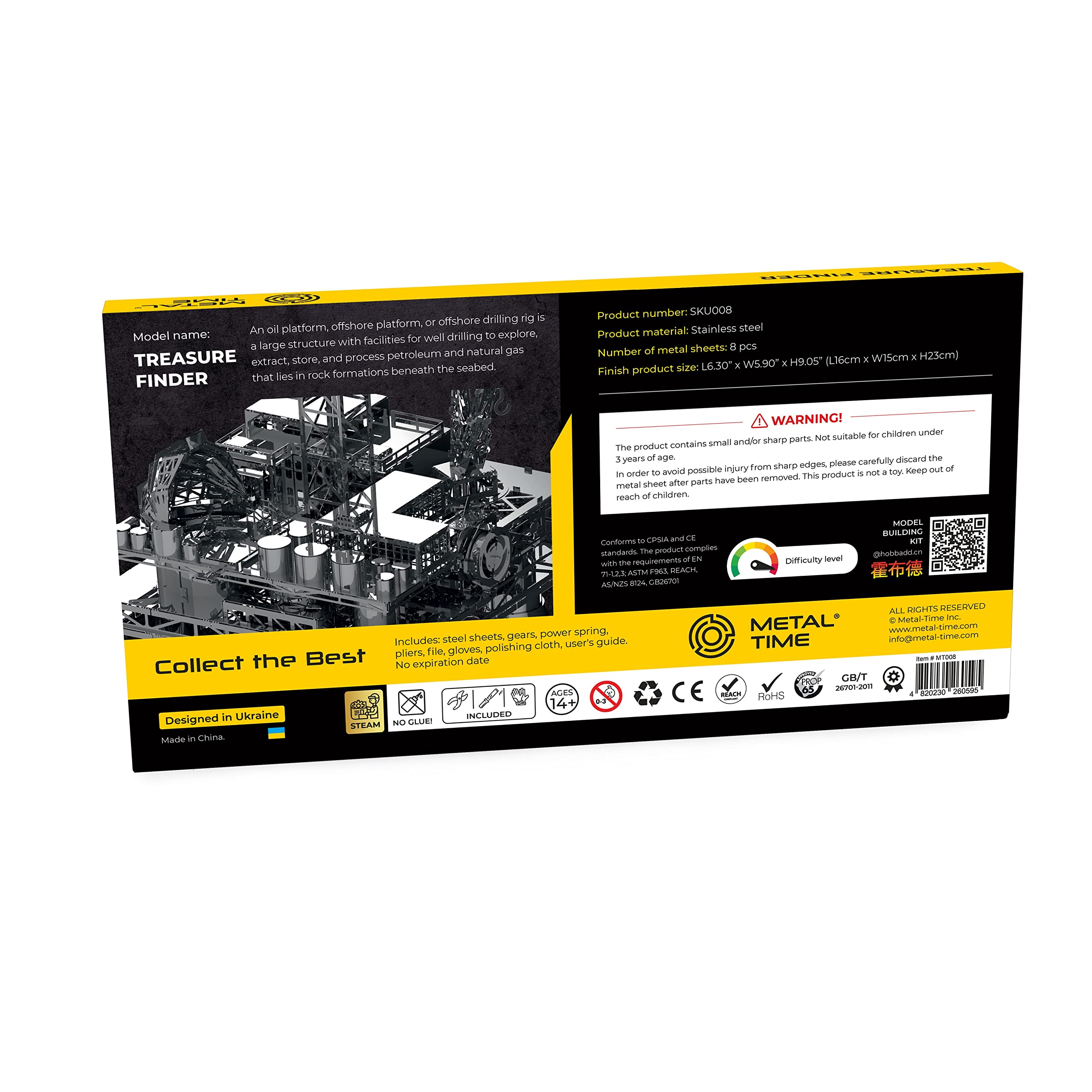 METAL-TIME, Offshore Drilling Rig Model, Metal Model Kits, Offshore ...