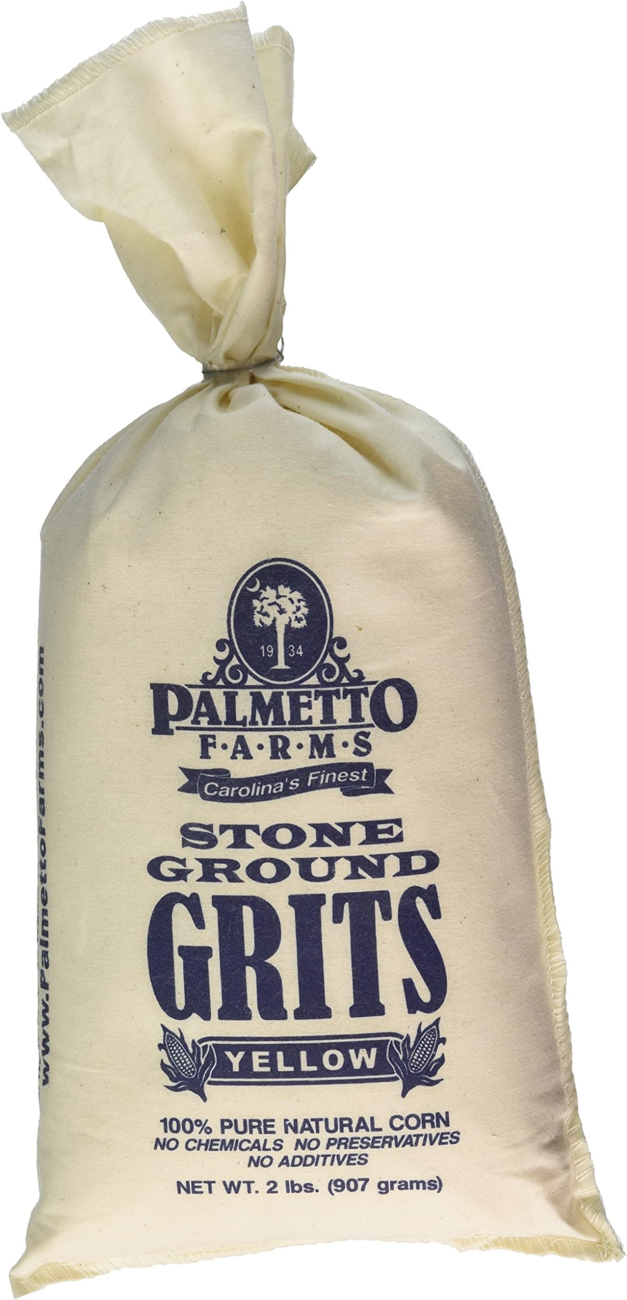 Amazon.com: PALMETTO FARMS Stone Ground White Grits, 32 OZ: Breakfast Grits
